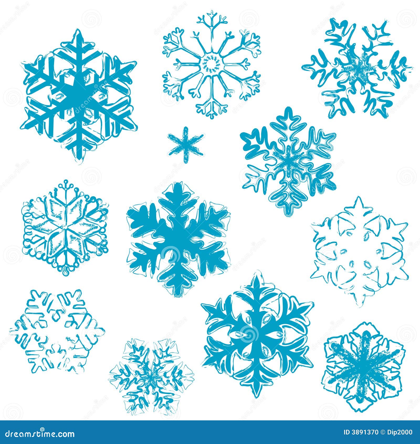 Snowflake designs stock vector. Illustration of icicle - 3891370