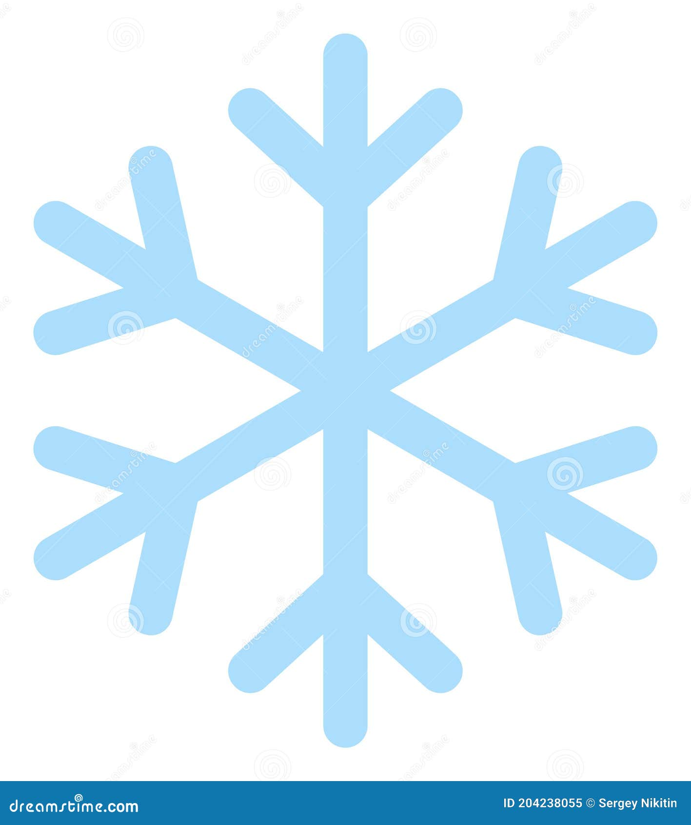 Snowflake Flat Icon Image stock illustration. Illustration of raster ...