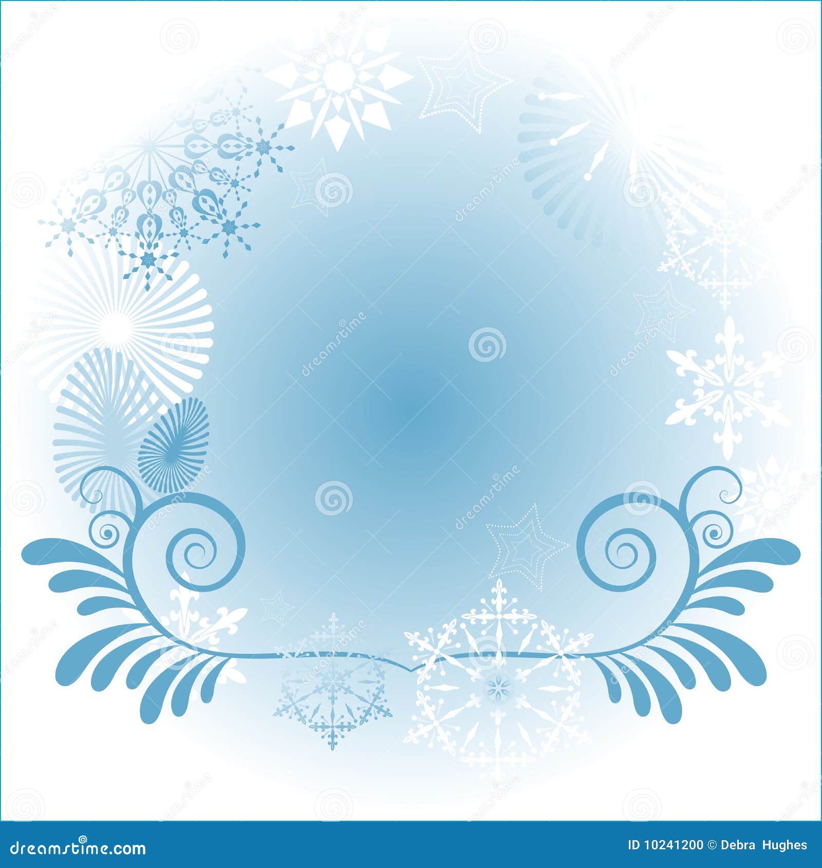 Snowflake Frame stock vector. Illustration of frame, decorate - 10241200