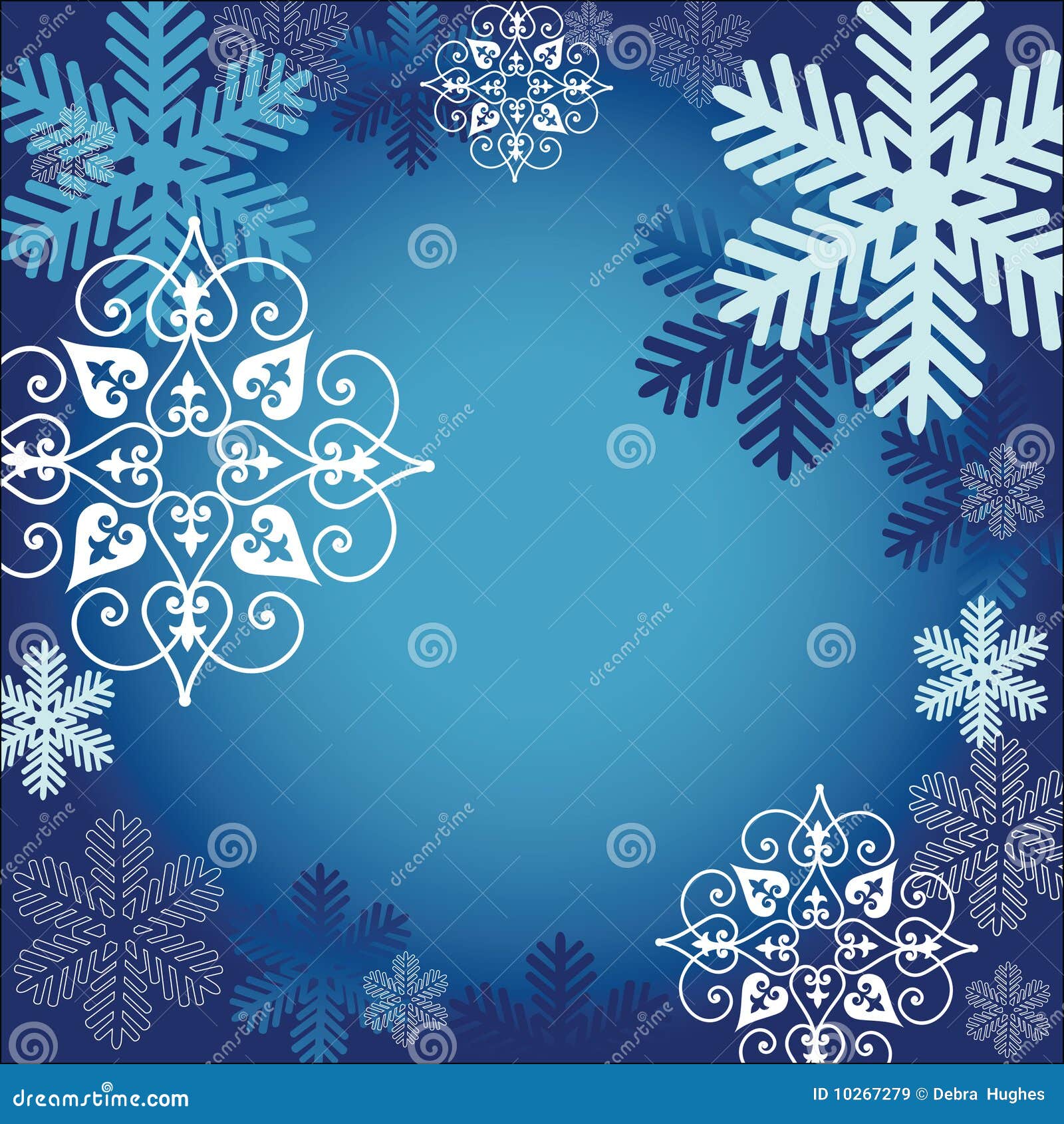 Snowflake frame stock vector. Illustration of design - 10267279
