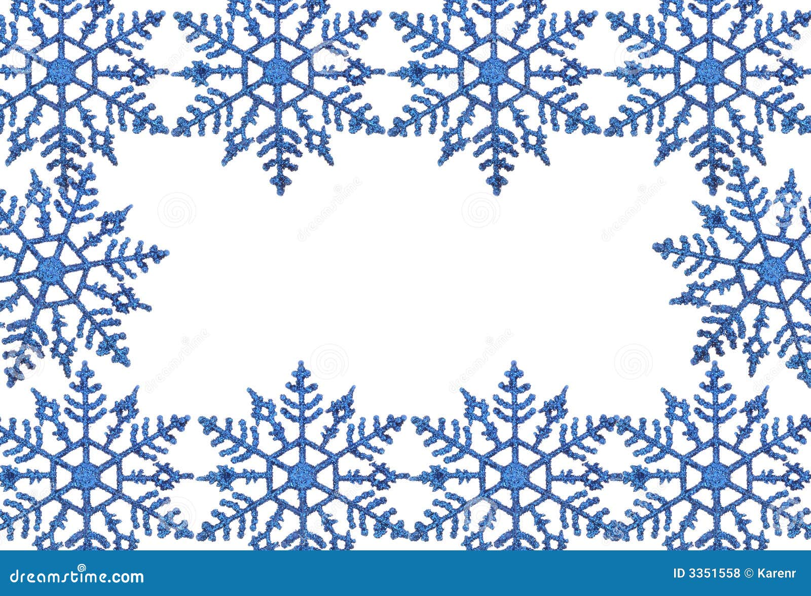 Snowflake frame stock photo. Image of play, february, christmas - 3351558