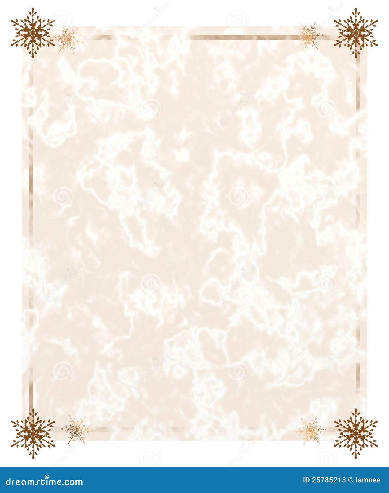 Snowflake Frame on Art Paper Background Textures Stock Illustration ...
