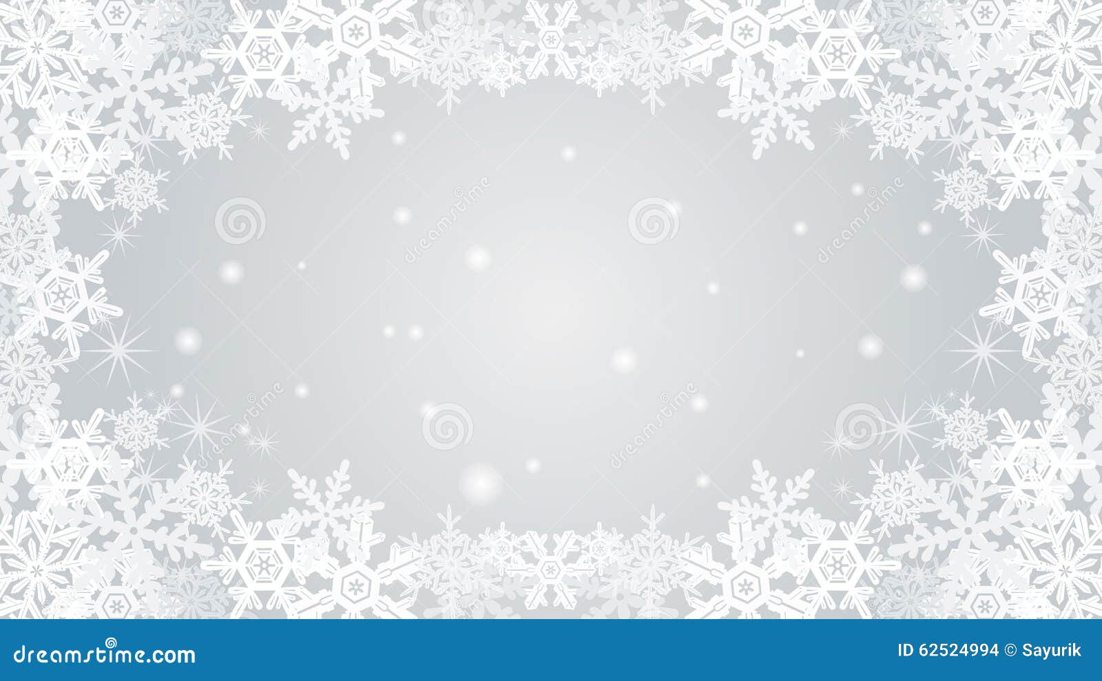 Silver Snowflake Background