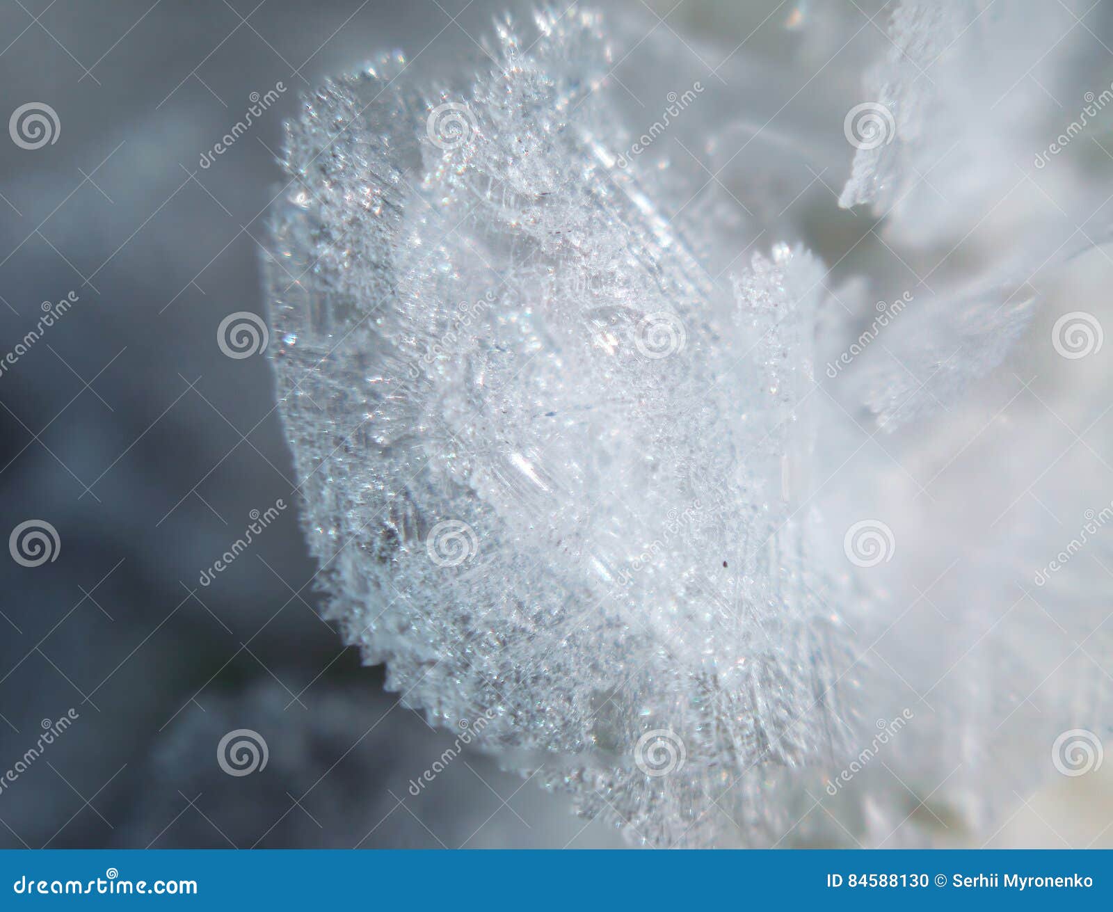 Snowflake Frozen Shiny from Ice Stock Photo - Image of snowflake, blue ...