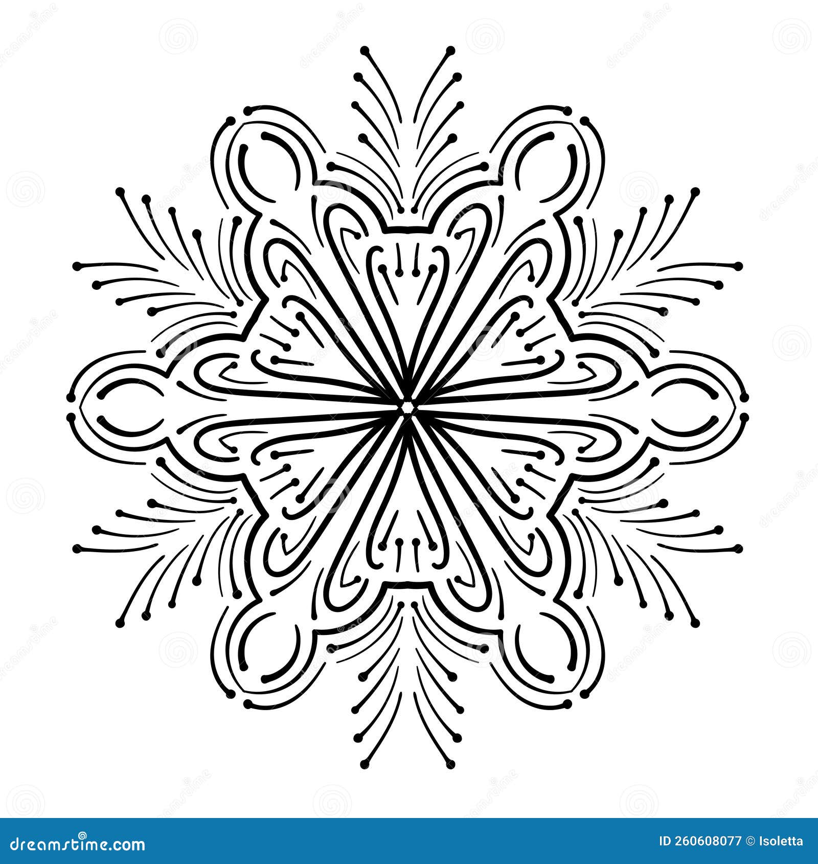 Snowflake Graphic Design Element Stock Vector - Illustration of holiday ...