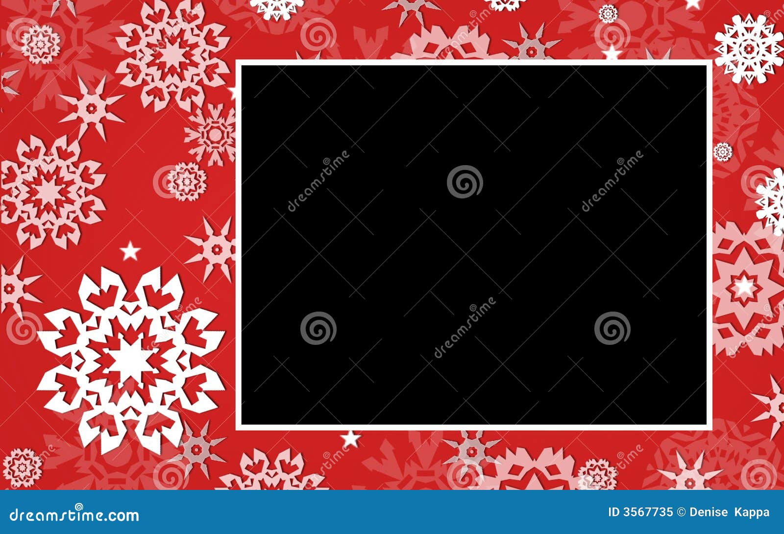 Snowflake Graphic Frame stock illustration. Illustration of decoration ...