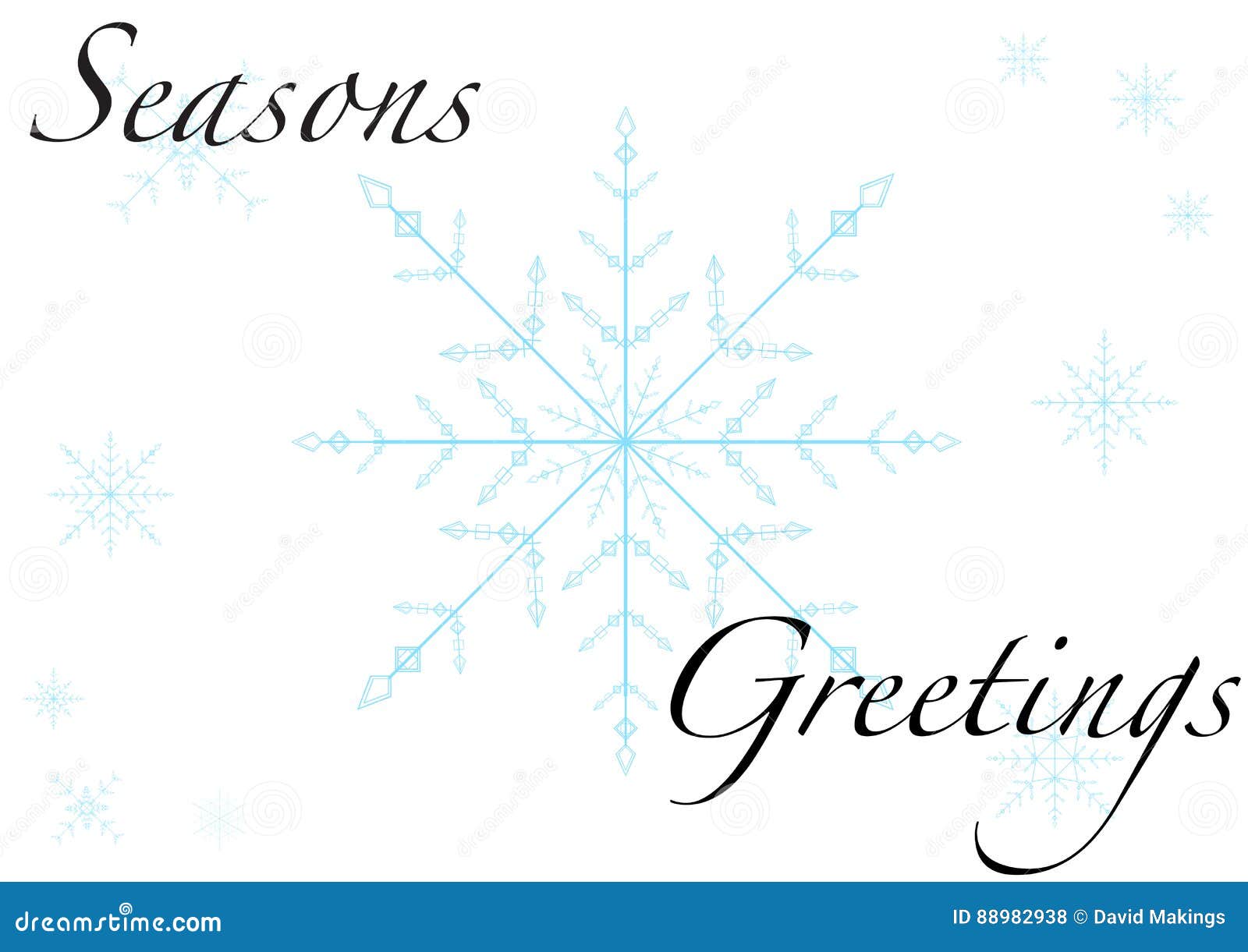 89-Snowflake Greetings stock illustration. Illustration of nature ...
