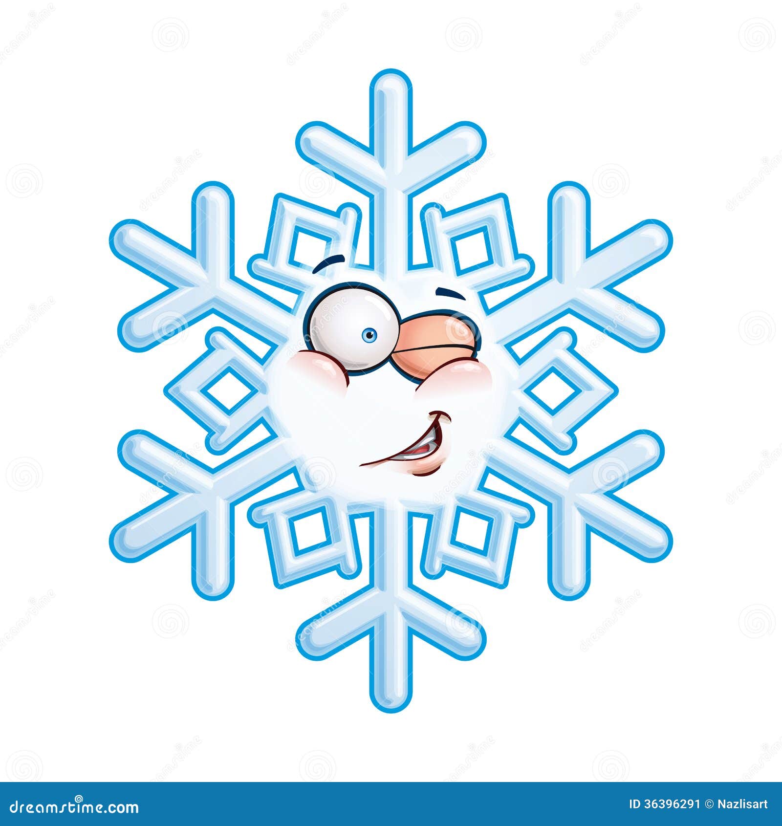SnowFlake Emoticon - Hey Sweetie Royalty-Free Cartoon | CartoonDealer ...