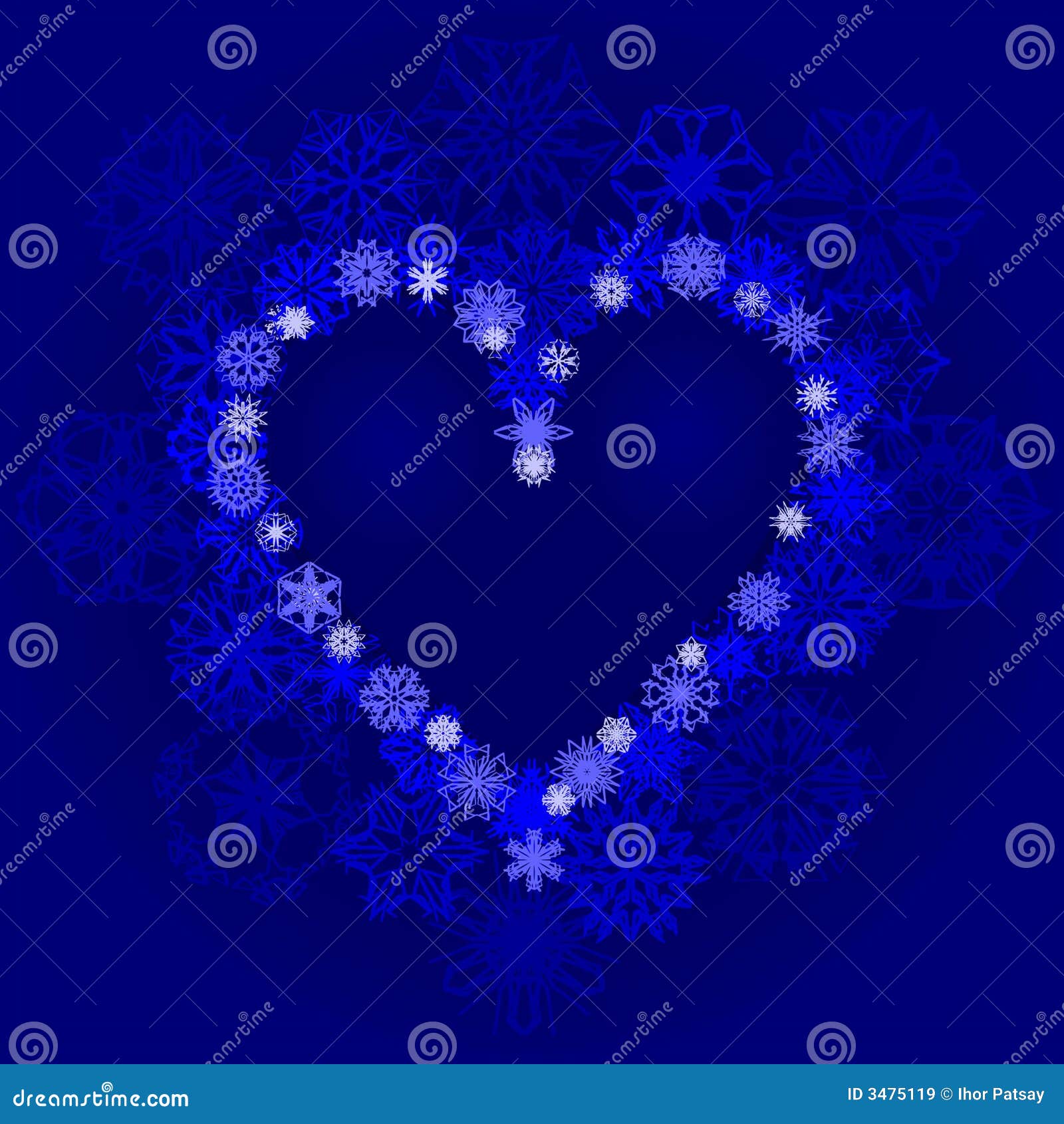 Snowflake heart stock vector. Illustration of holiday - 3475119