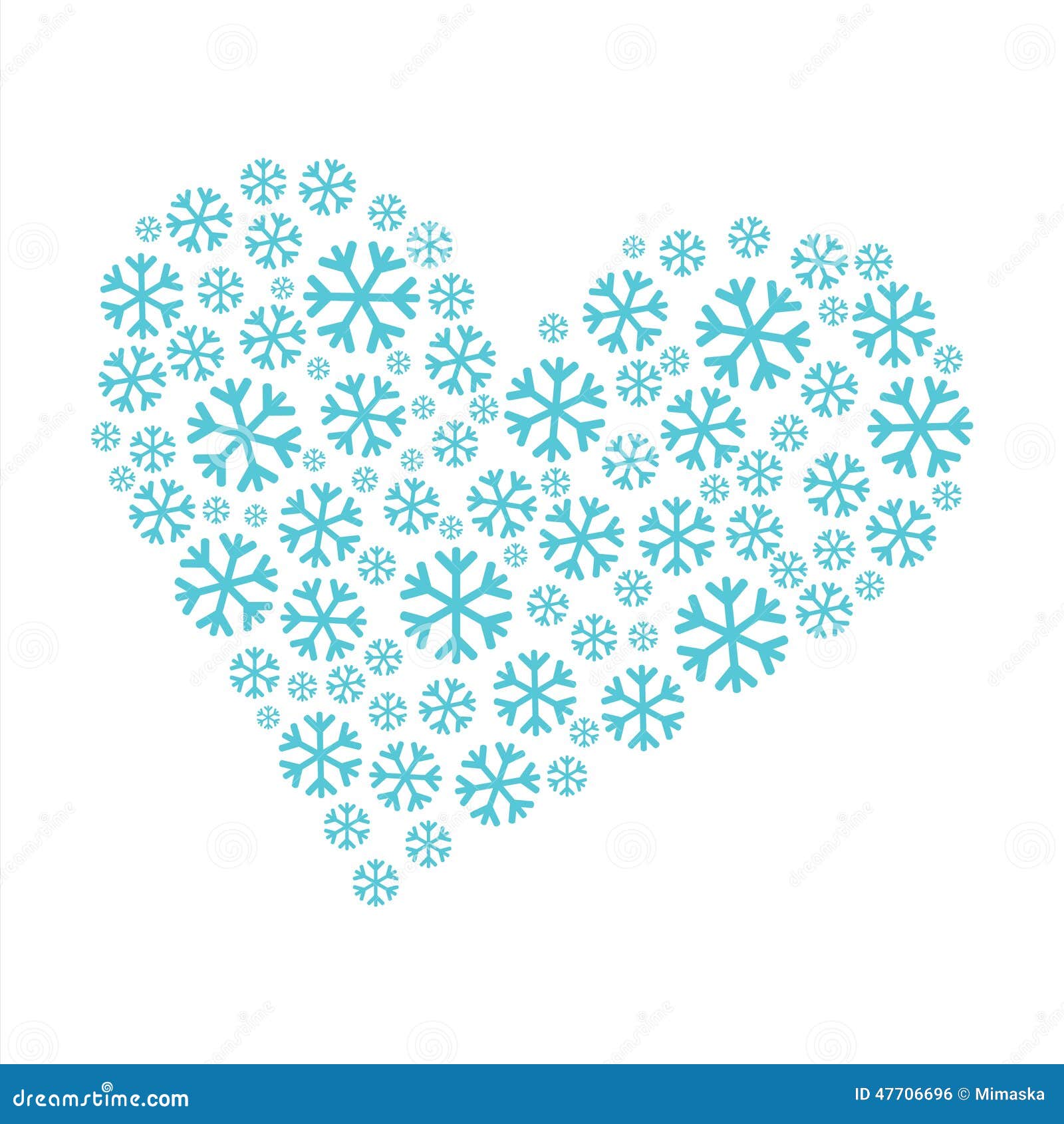 Snowflake Heart Clipart