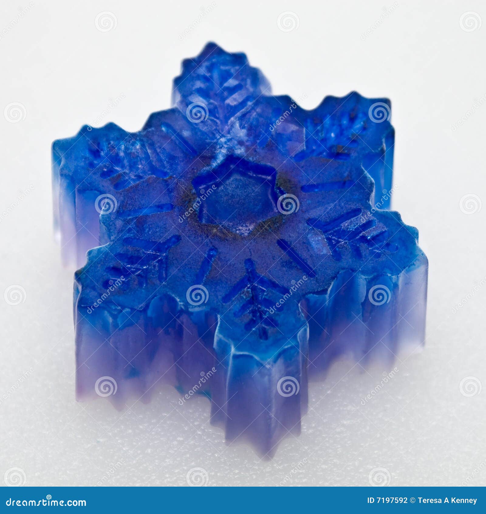 Snowflake Ice Cube stock photo. Image of blue, shape, shaped - 7197592