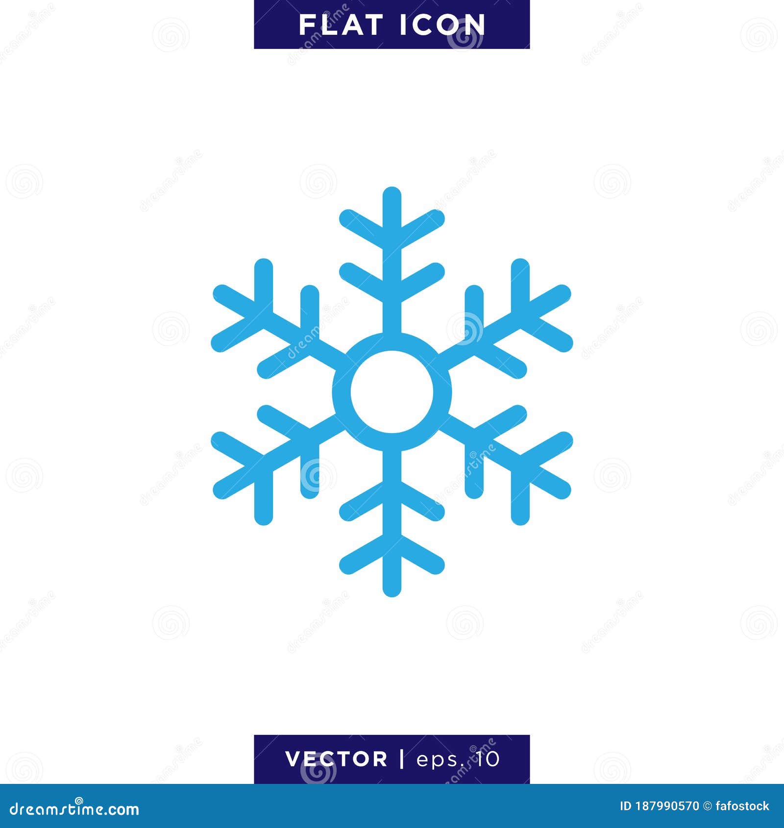 Snowflake, Ice Icon Vector Logo Design Template. Stock Vector ...