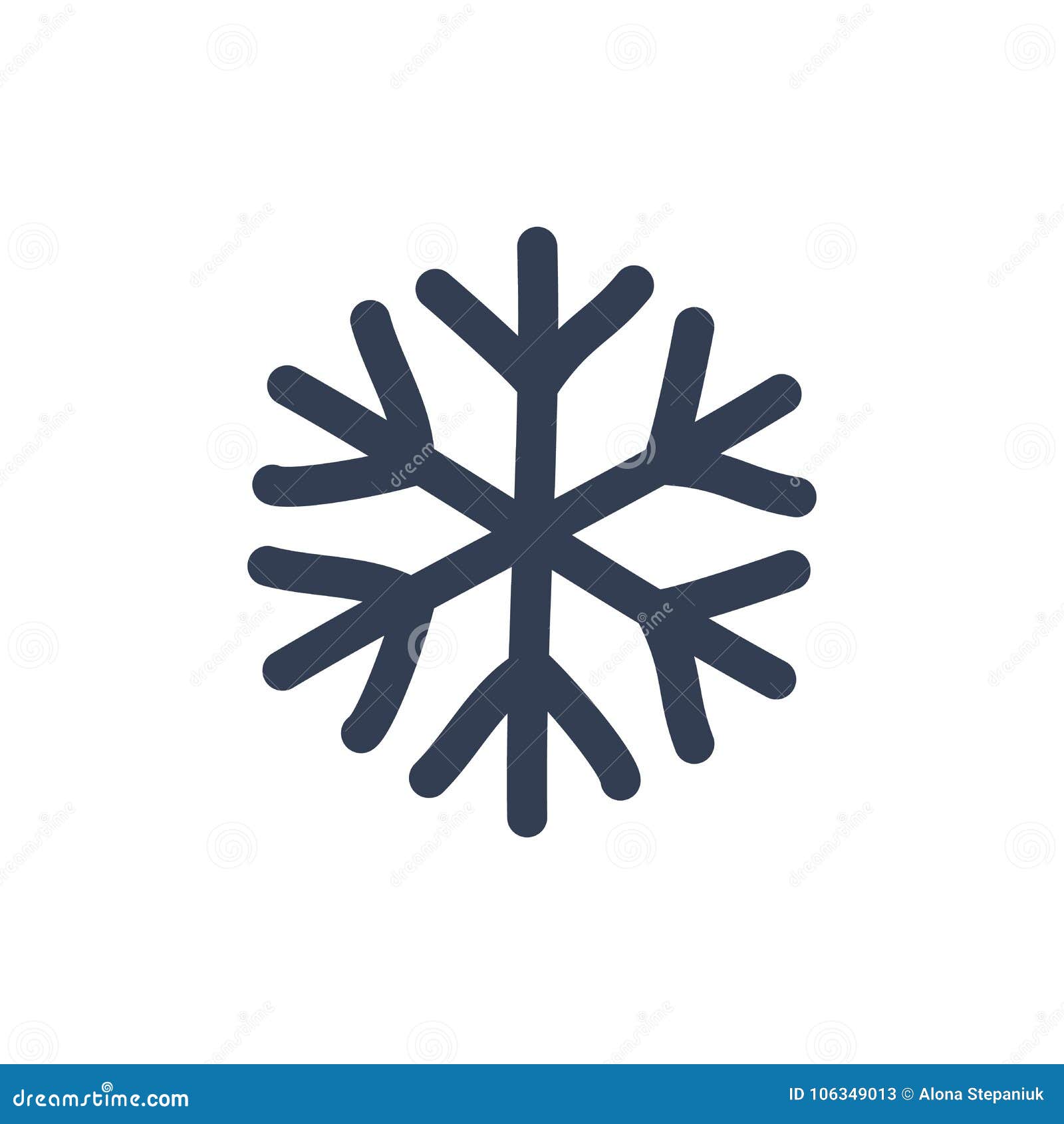 Snowflake Icon. Black Silhouette Snow Flake Sign, Isolated On White ... Snowflake Icon. Black Silhouette Snow Flake Sign, Isolated On White ...
