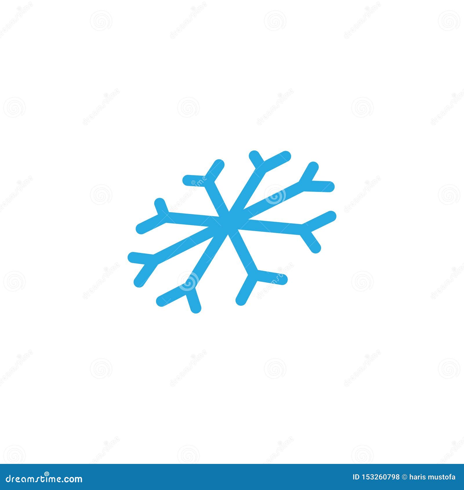 Snowflake Icon Graphic Design Template Illustration Stock Vector ...
