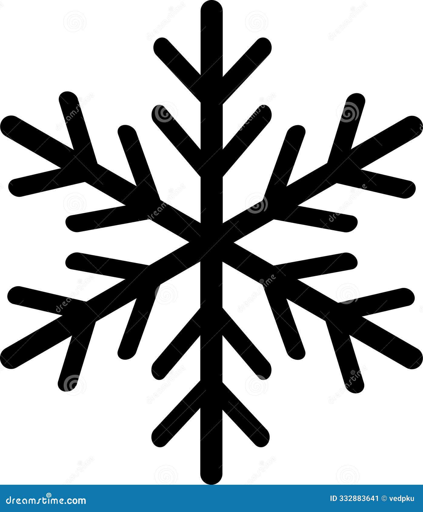 Snowflake Icon, Snow Icon Vector, Snow Sign Stock Vector - Illustration ...