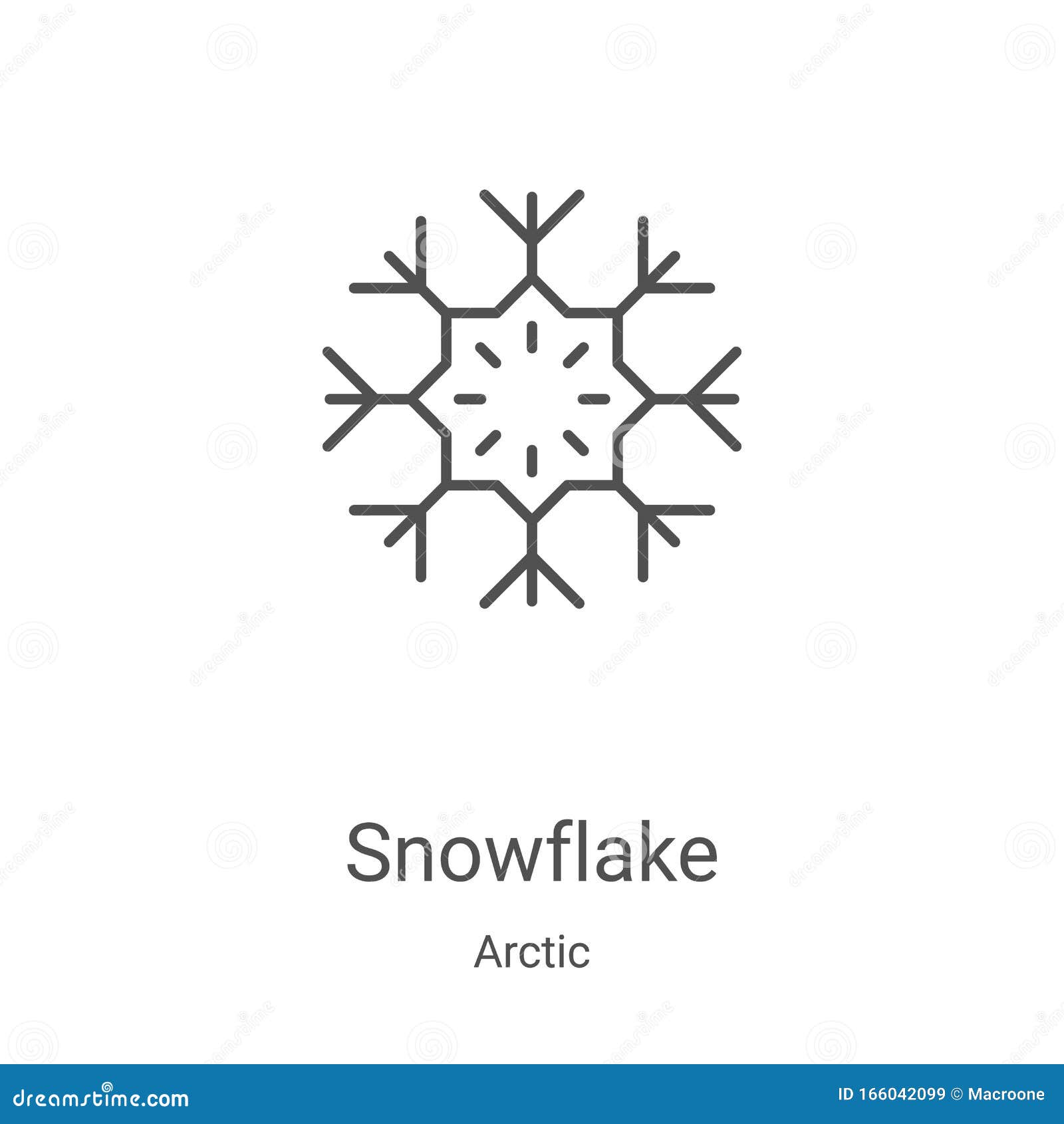 Snowflake Icon Vector from Arctic Collection. Thin Line Snowflake ...