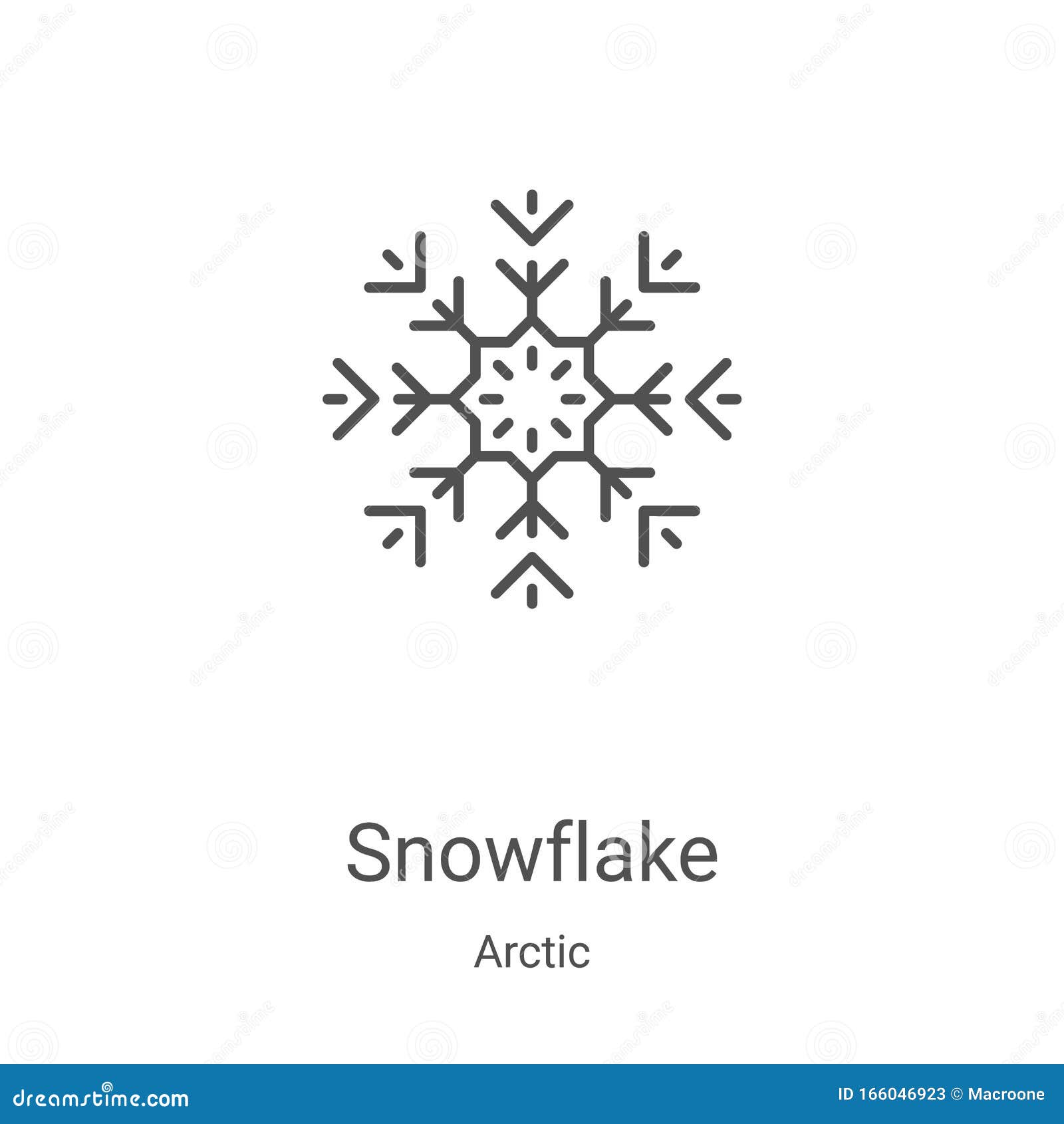 Snowflake Icon Vector from Arctic Collection. Thin Line Snowflake ...