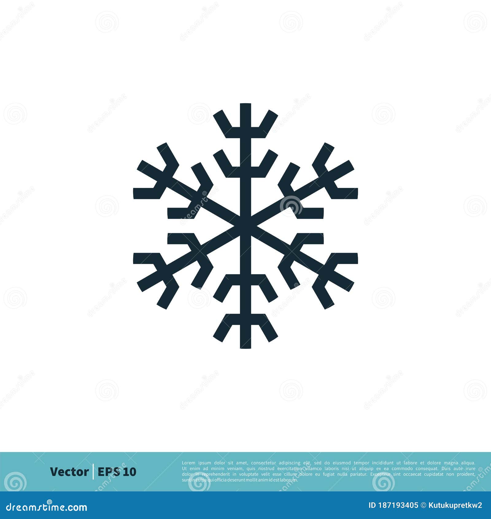 Snowflake Icon Vector Logo Template Illustration Design. Vector EPS 10 ...