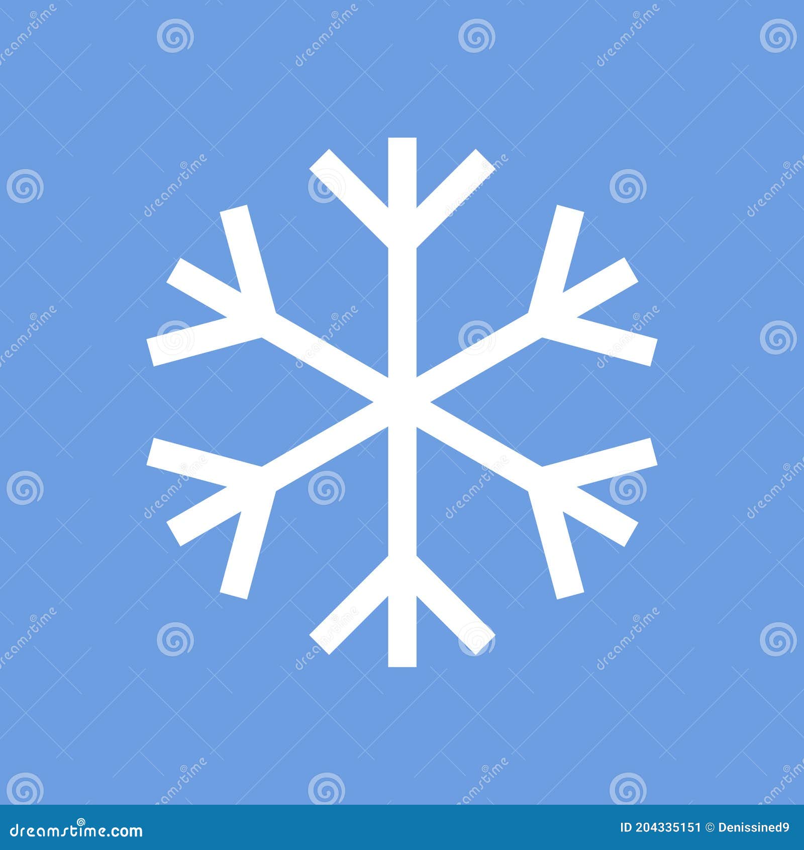 Snowflake Icon, Winter Symbol, Template Flat Graphic Design, Cold Sign ...