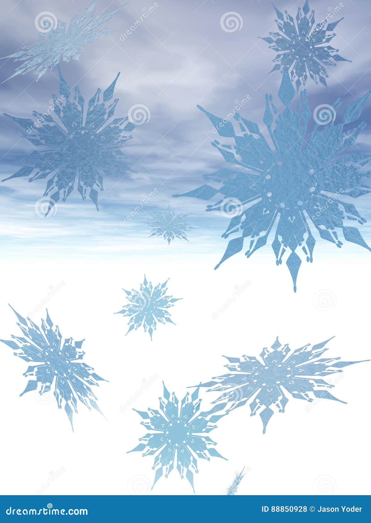 Snowflake illustration stock illustration. Illustration of winter ...