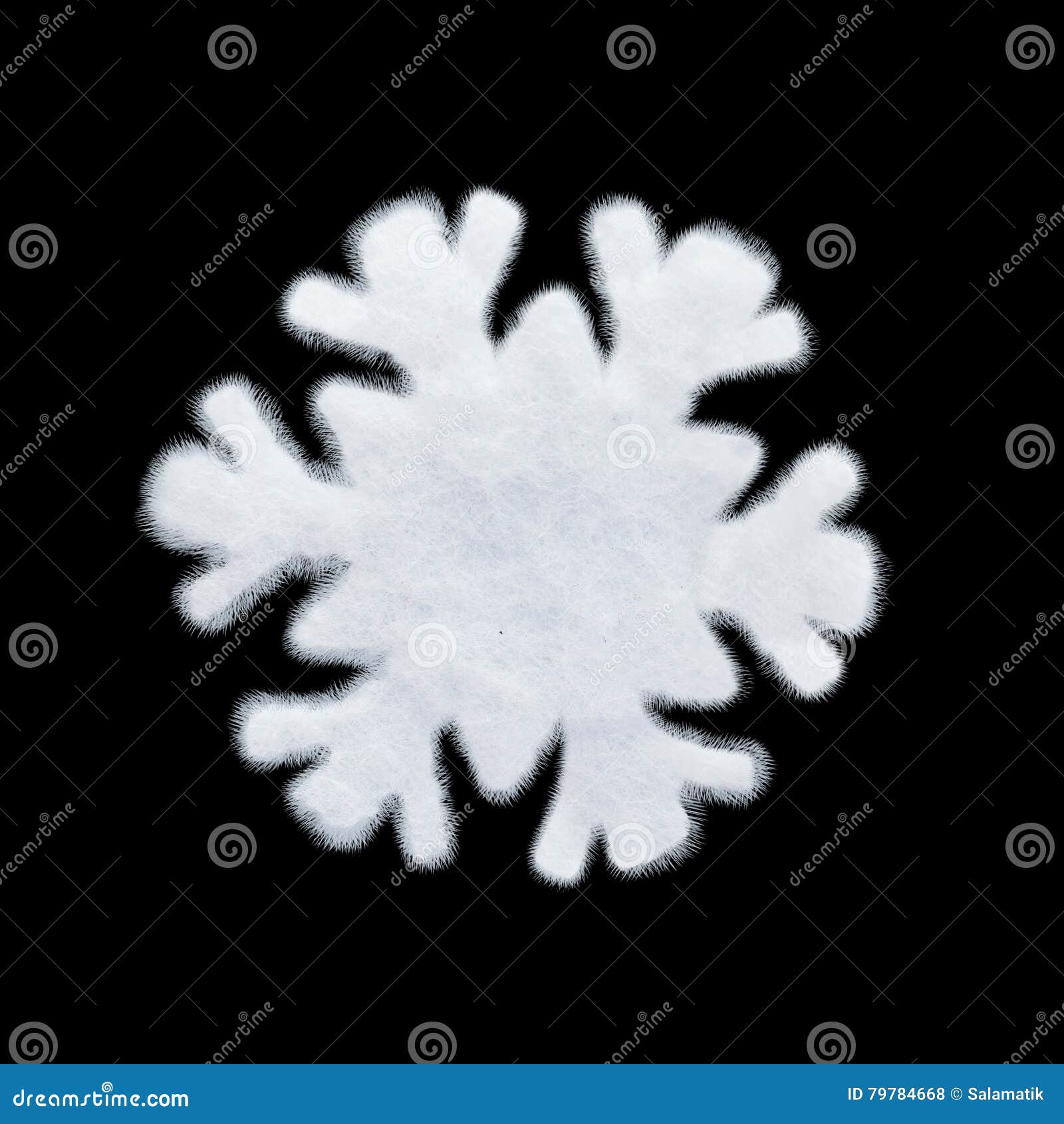 Snowflake Isolated on Black Background Stock Photo - Image of season ...