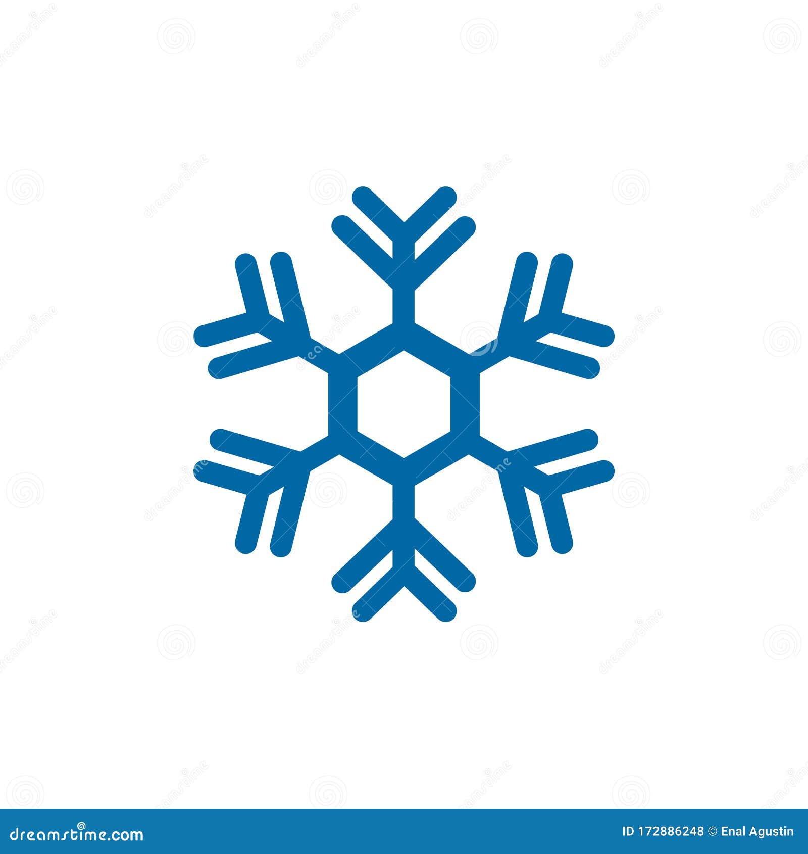 Snowflake Logo Design Vector Icon Template Stock Vector - Illustration ...