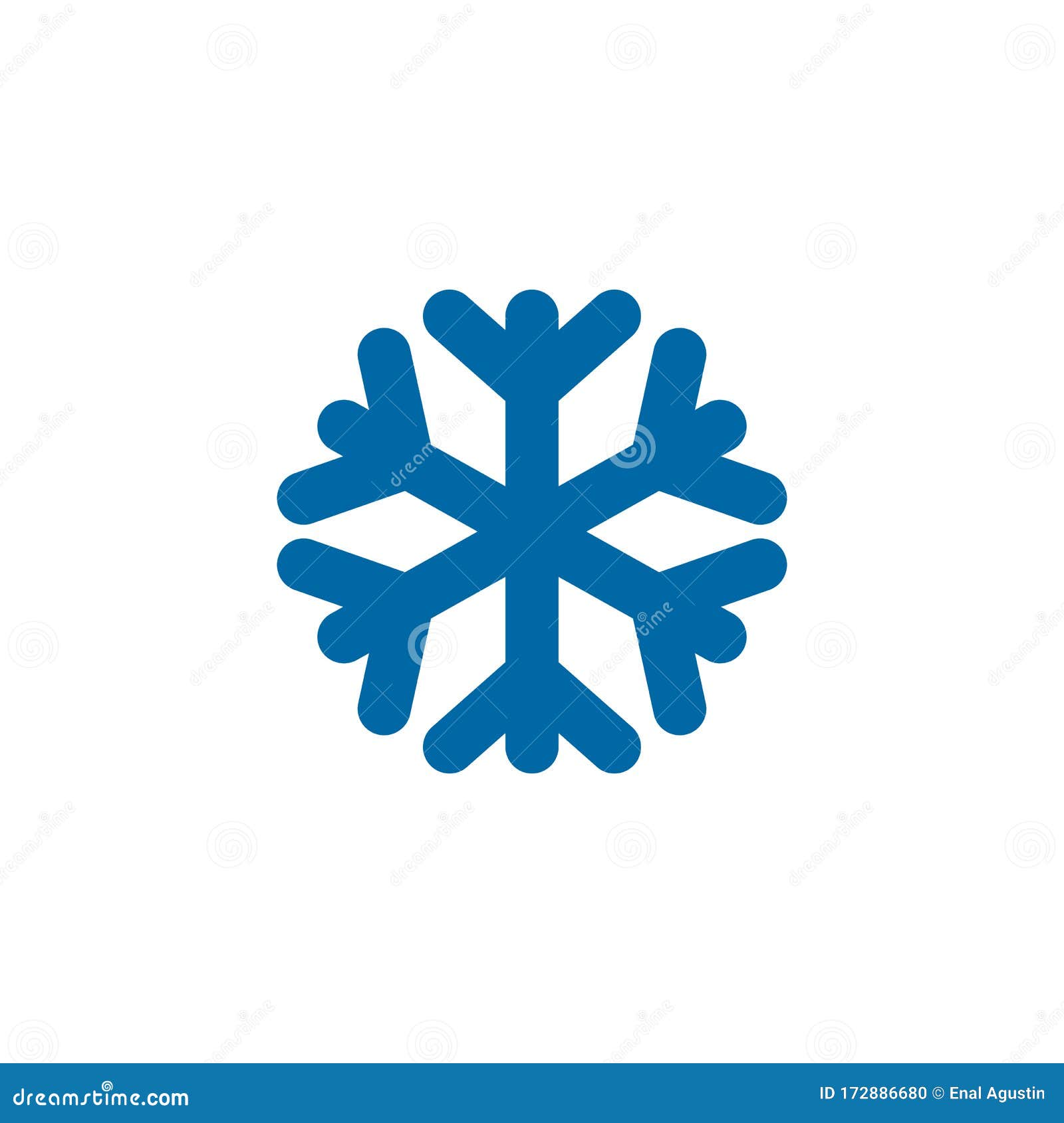 Snowflake Logo Design Vector Icon Template Stock Vector - Illustration ...