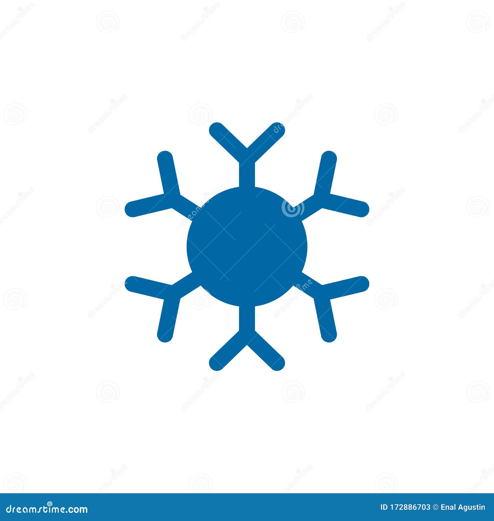Snowflake Logo Design Vector Icon Template Stock Vector - Illustration ...