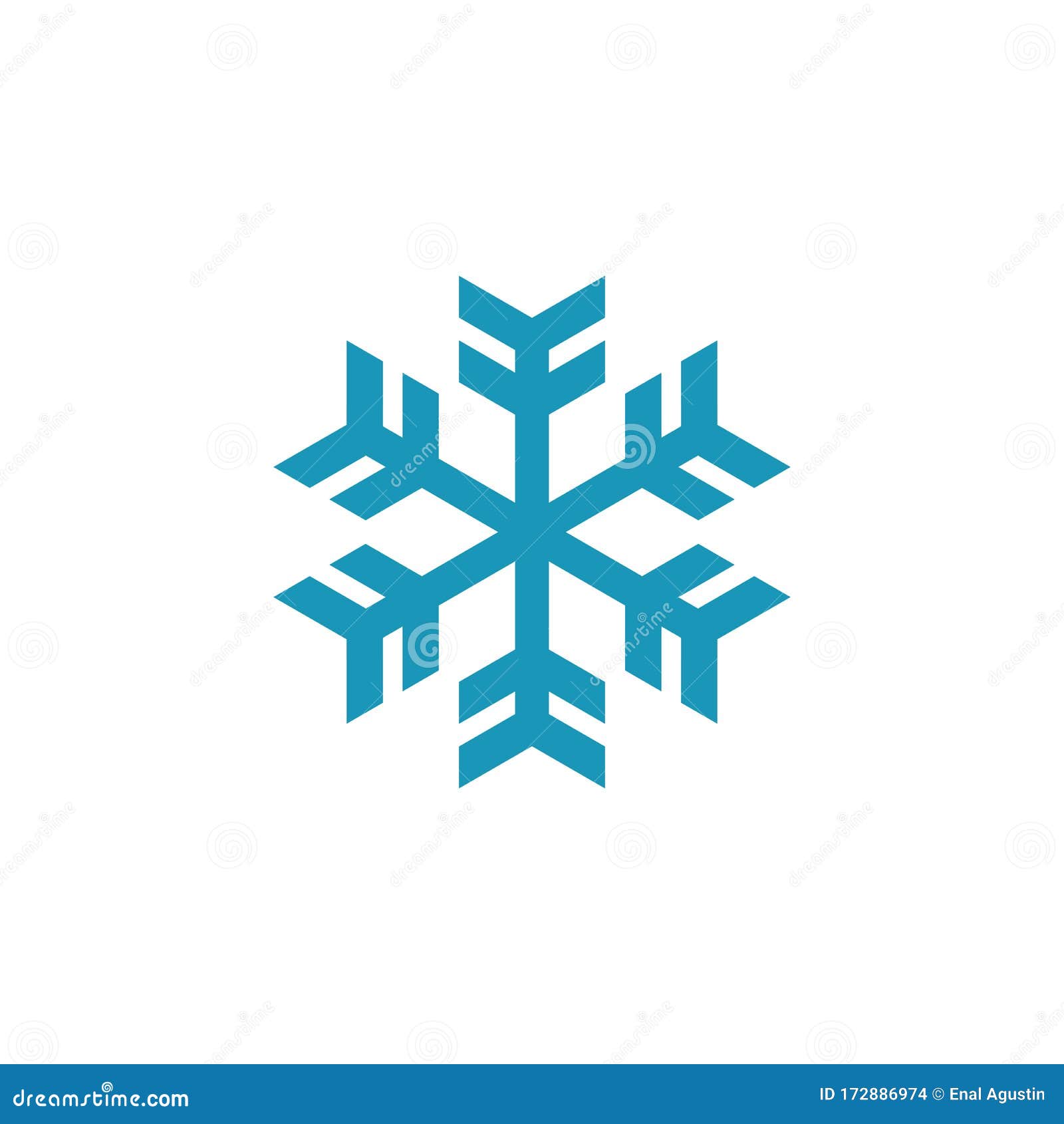 Snowflake Logo Design Vector Icon Template Stock Vector - Illustration ...