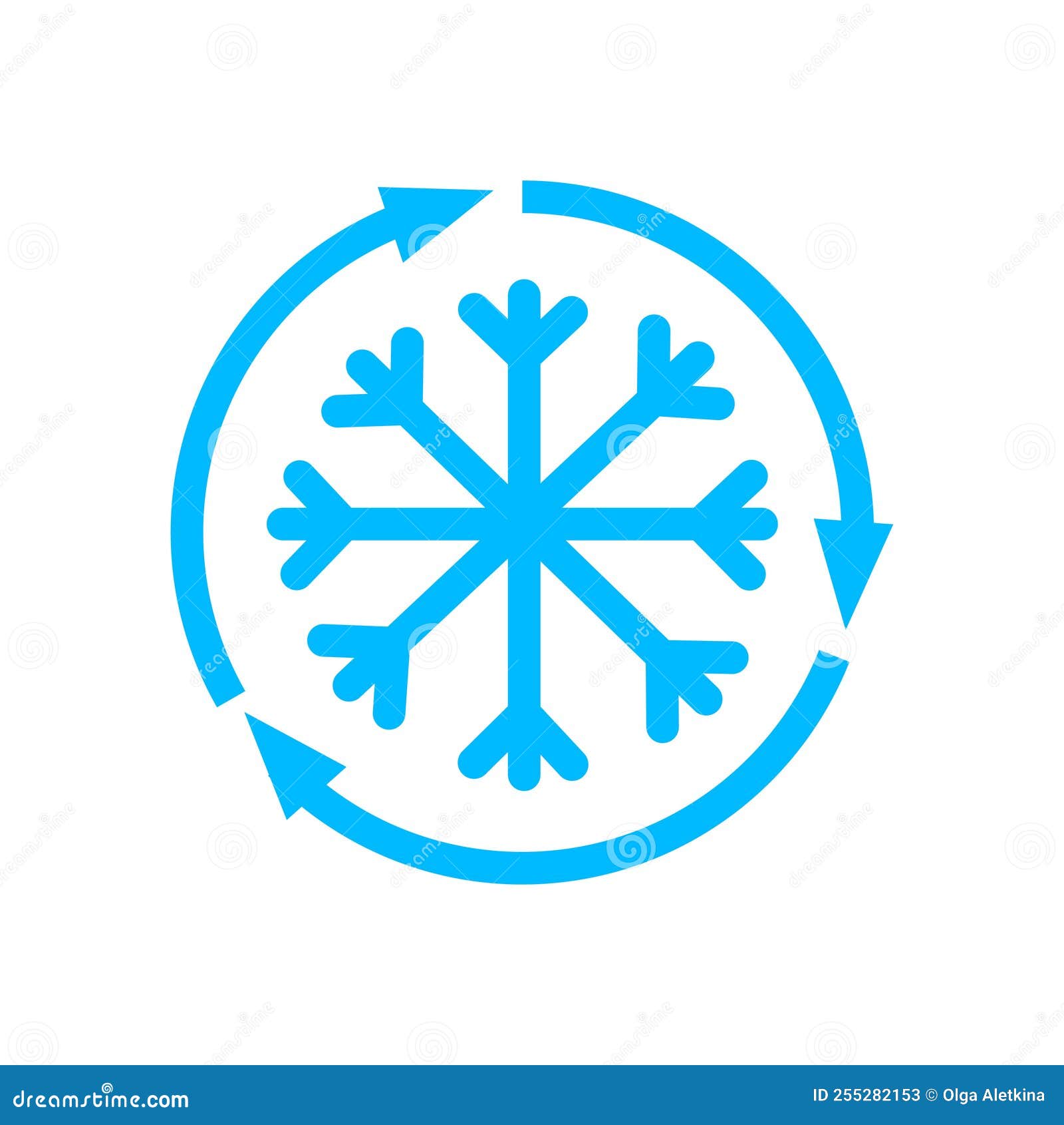 Snowflake Logo, Freezer Icon. Cold Temperature Vector Stock Vector ...