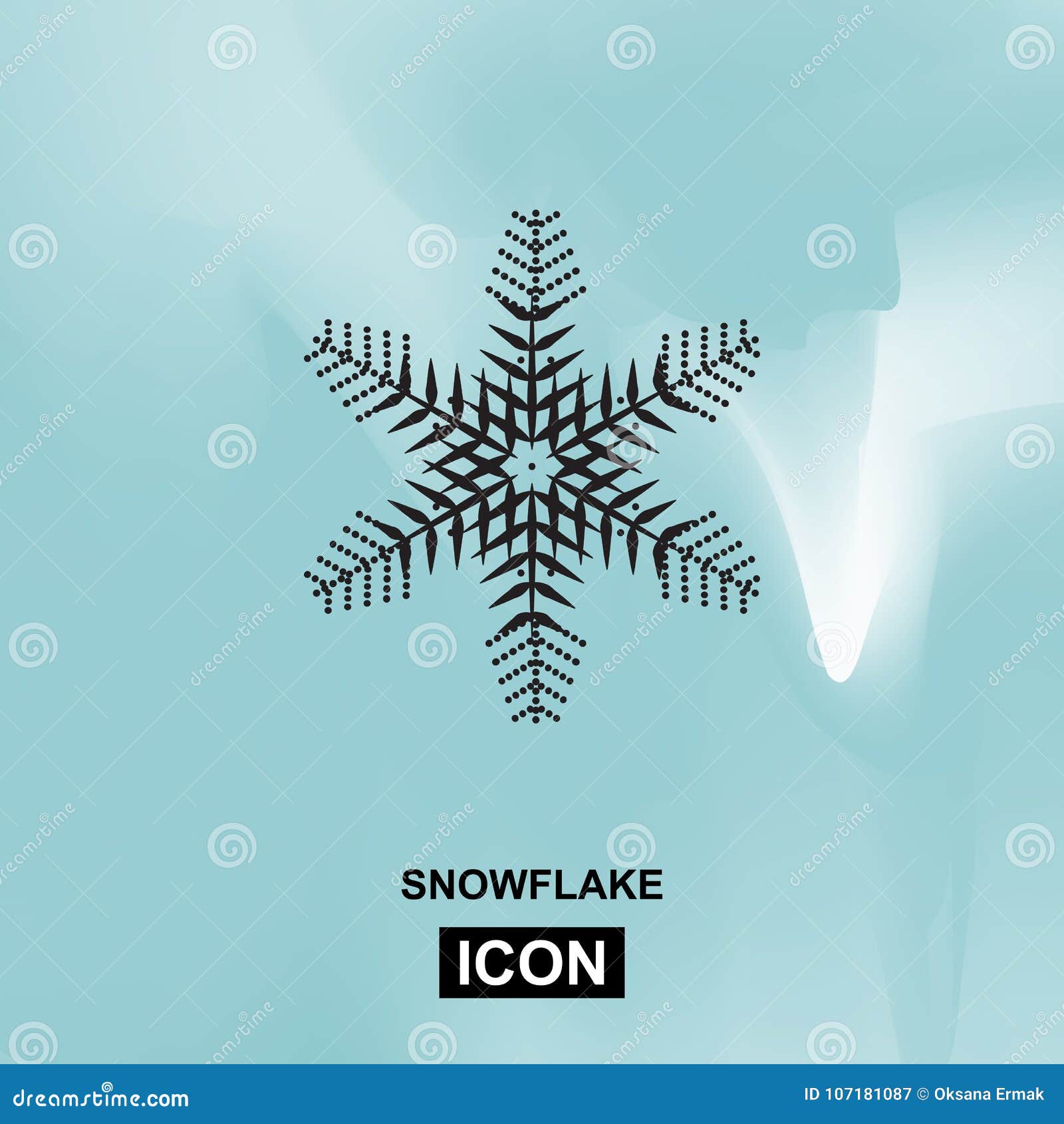 Snowflake logo. Snow icon stock vector. Illustration of beautiful ...