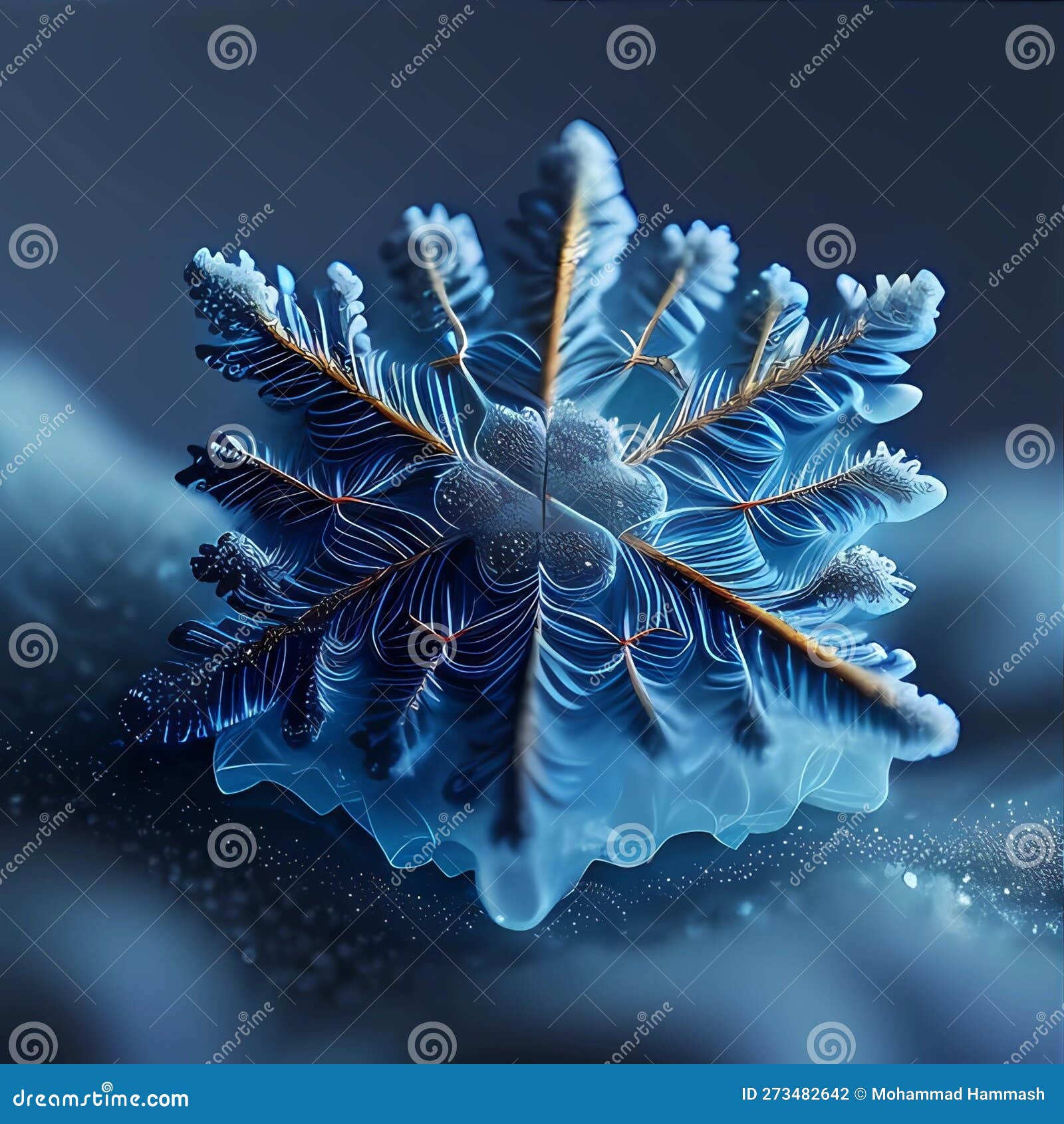 Snowflake Macro Made With Generative Ai Stock Illustration Illustration Of Captivating