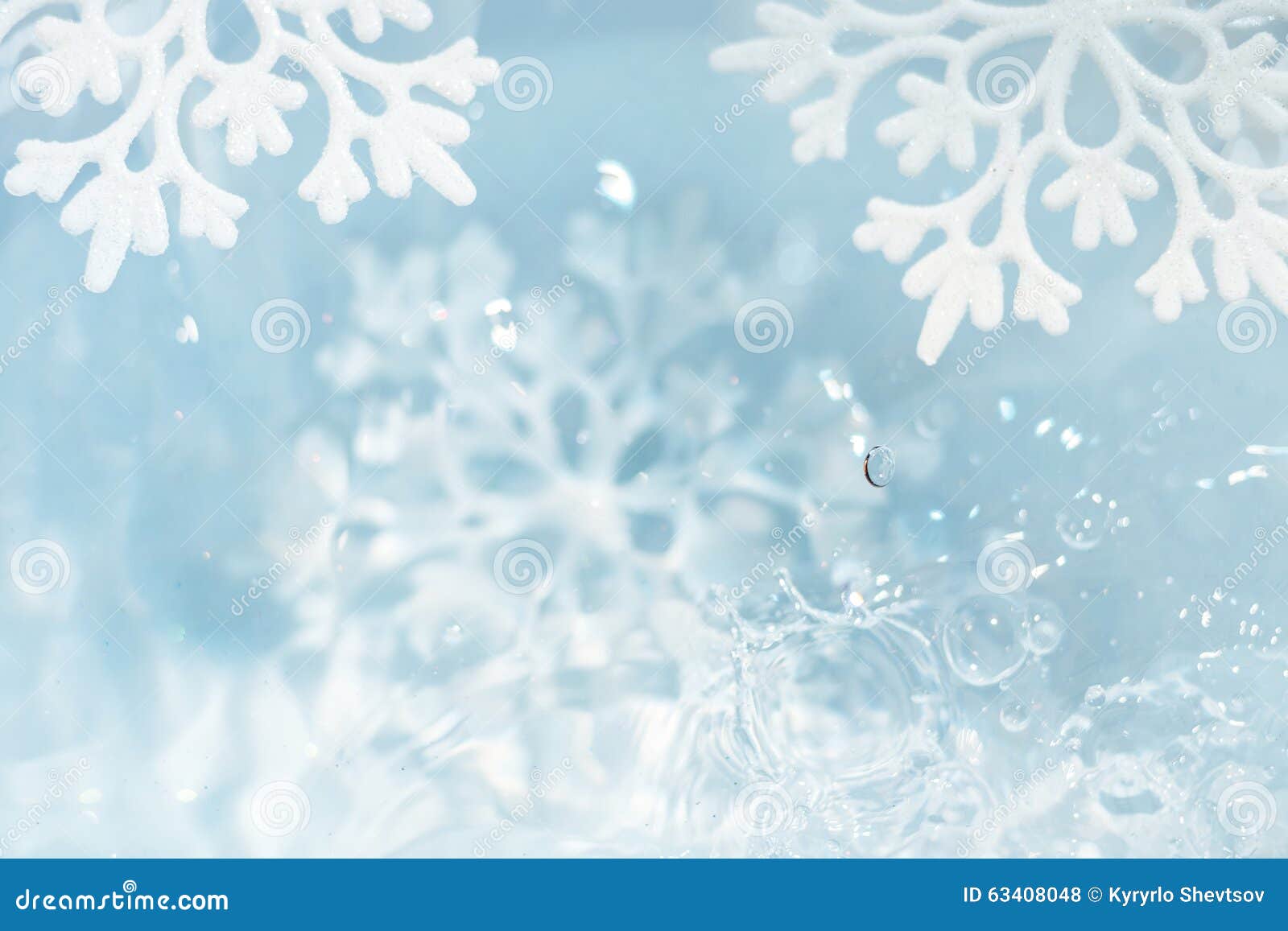 Snowflake Melts in Water Drops Macro Background Stock Photo - Image of ... Snowflake Melts in Water Drops Macro Background Stock Photo - Image of ...