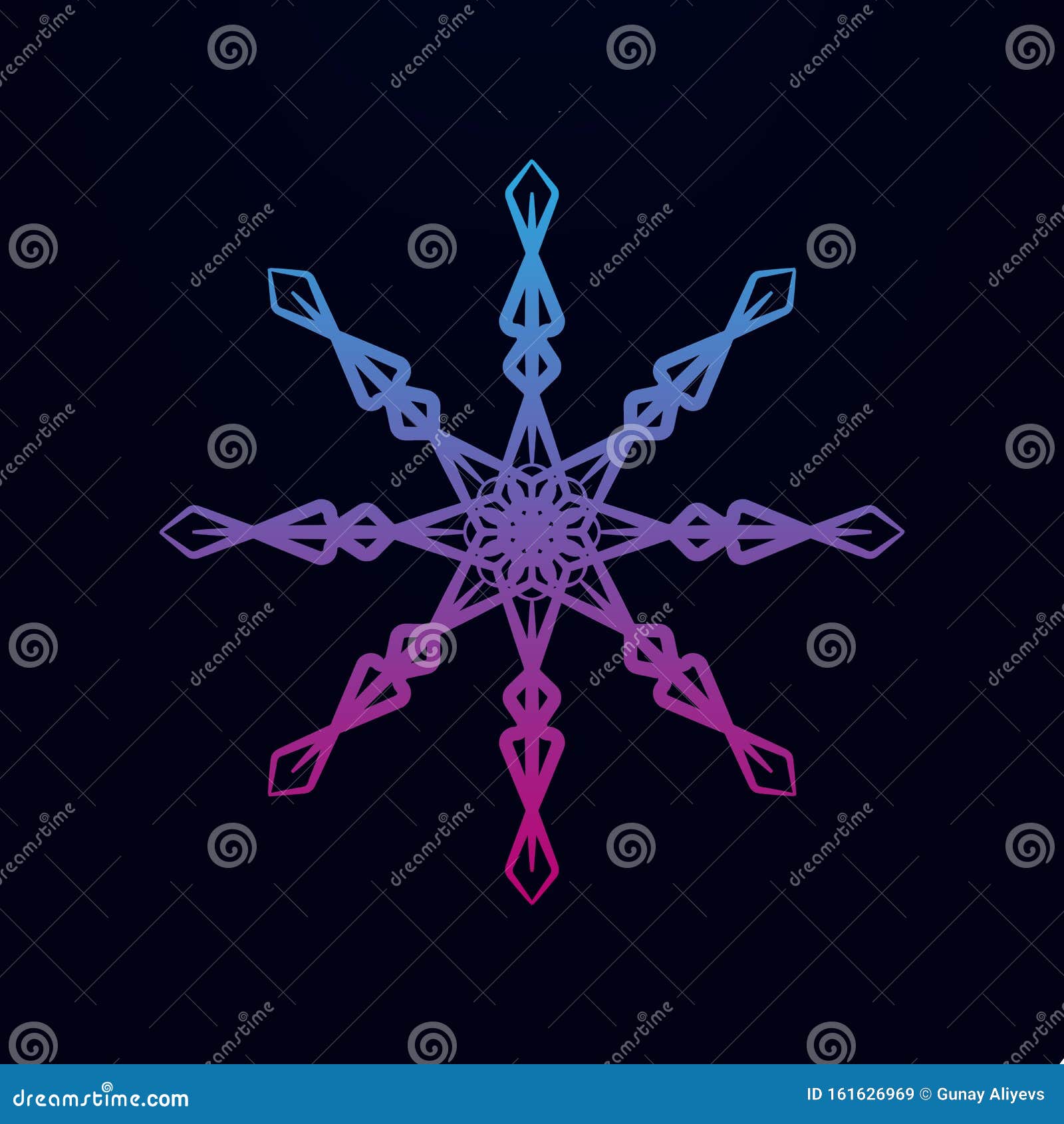 Snowflake Nolan Icon. Simple Thin Line, Outline Vector of Snowflake ...