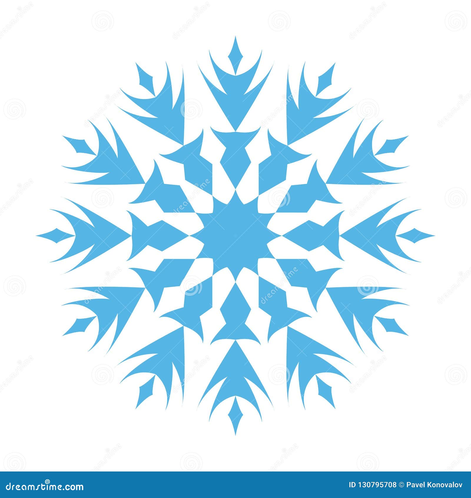 Snowflake ornate stock vector. Illustration of decorative - 130795708