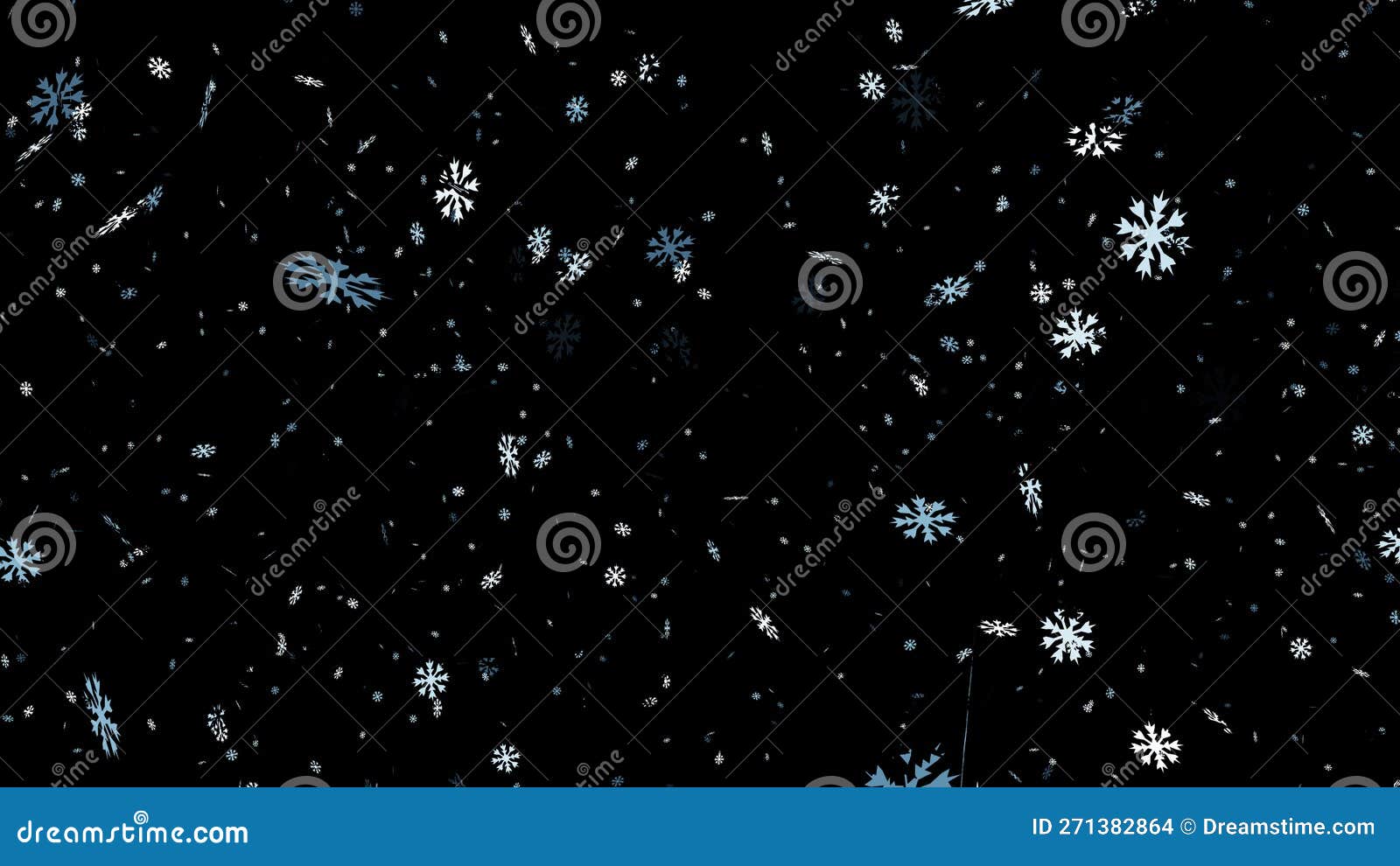 Snowflake Overlay on Black Background Stock Illustration - Illustration ...