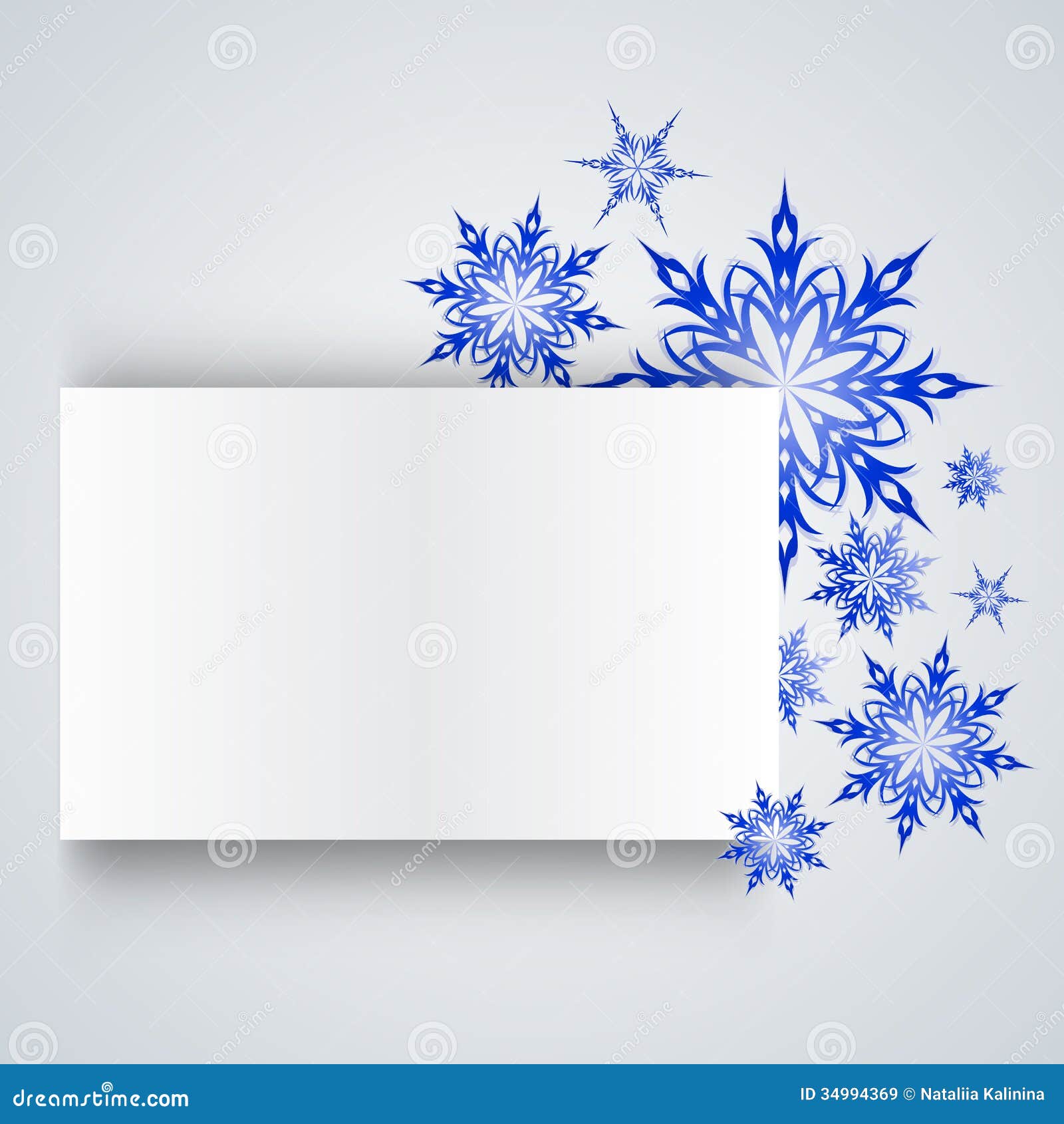 Snowflake on a Paper Background Stock Vector - Illustration of merry ...