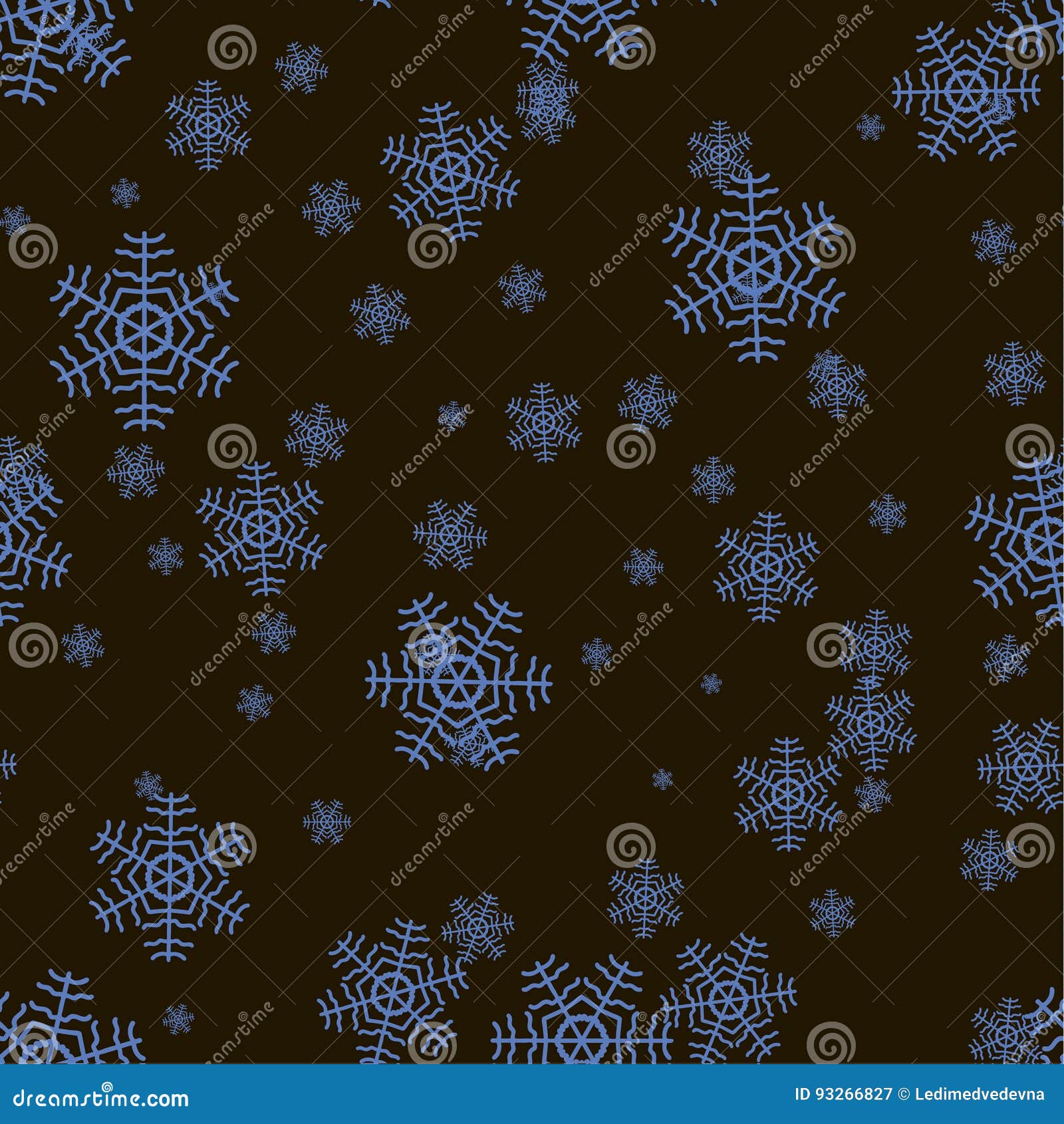 Snowflake pattern black stock vector. Illustration of january - 93266827