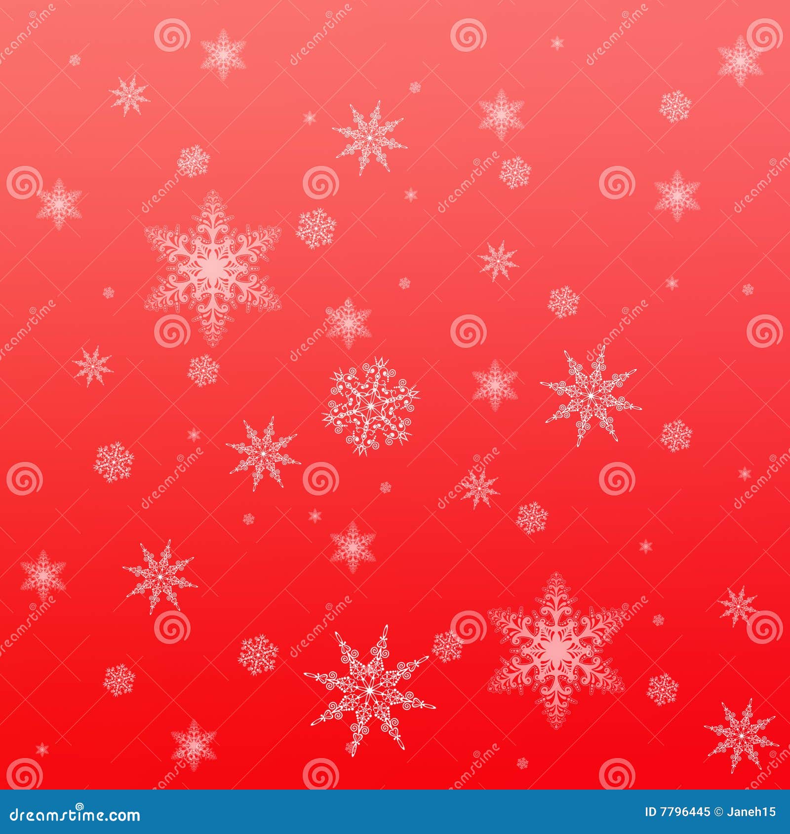 Snowflake pattern on red stock illustration. Illustration of design ...