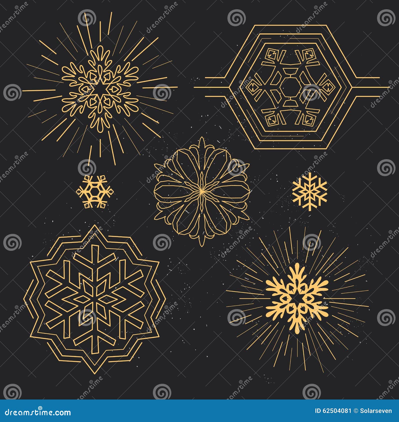 Snowflake Patterns stock vector. Illustration of monogram - 62504081