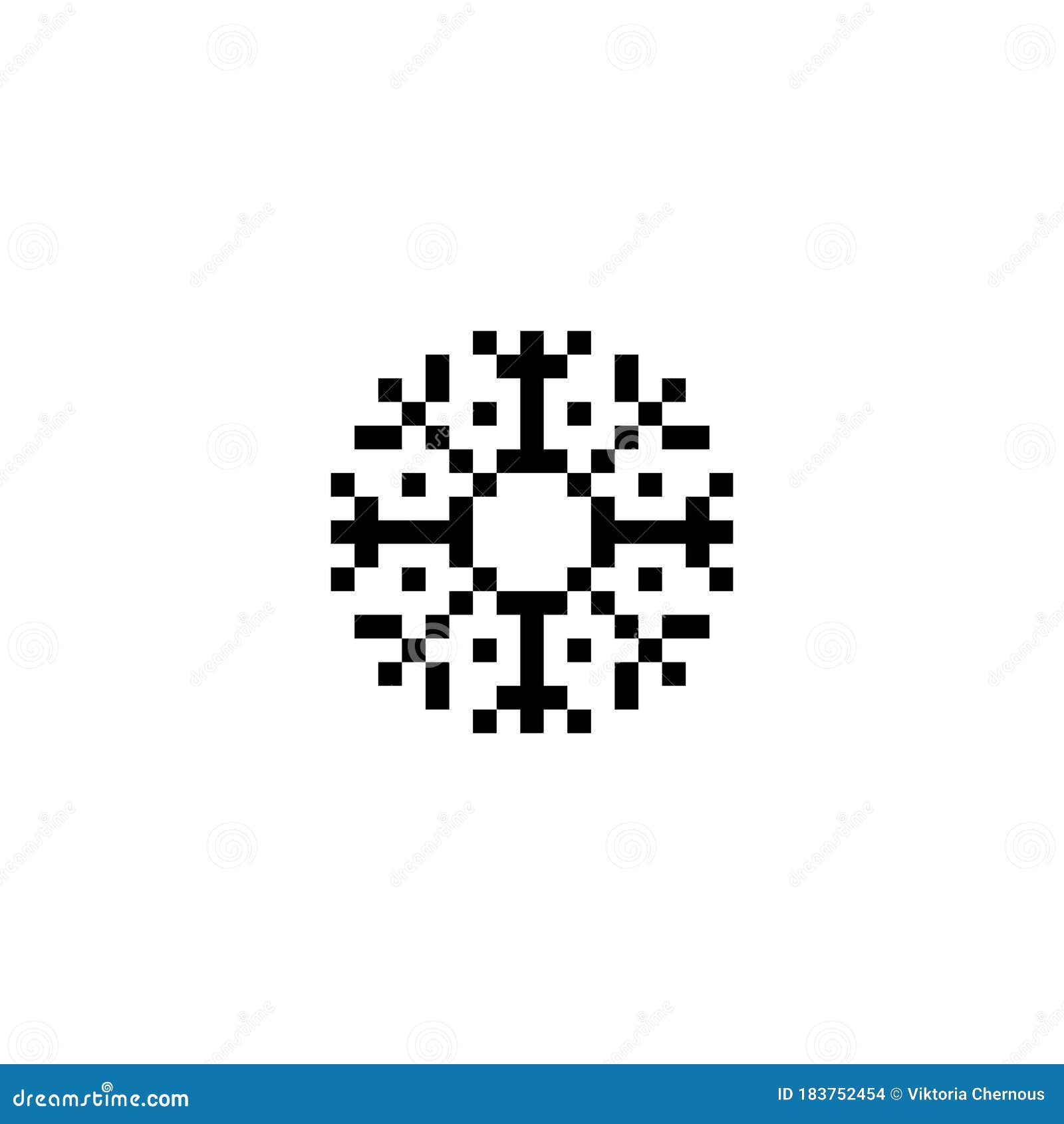 Snowflake Pixel Art Icon, Pixel Illustration Stock Illustration ... Snowflake Pixel Art Icon, Pixel Illustration Stock Illustration ...