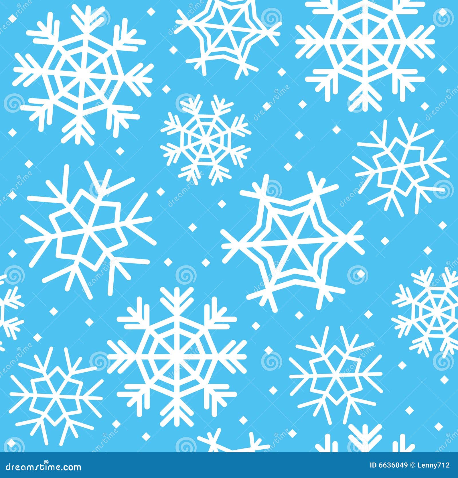 Snowflake seamless pattern stock vector. Illustration of element - 6636049