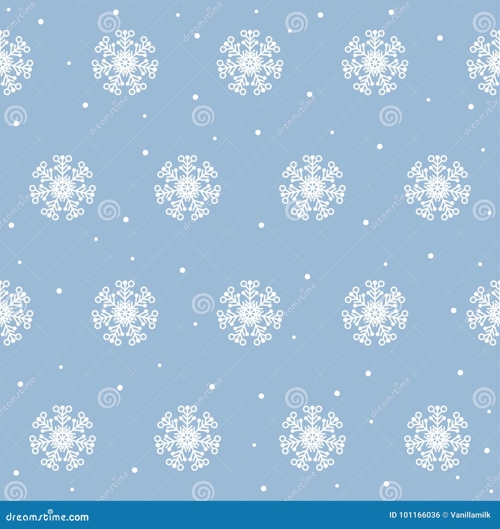 Snowflake Seamless Pattern Background for Design Winter Wallpaper Stock ...
