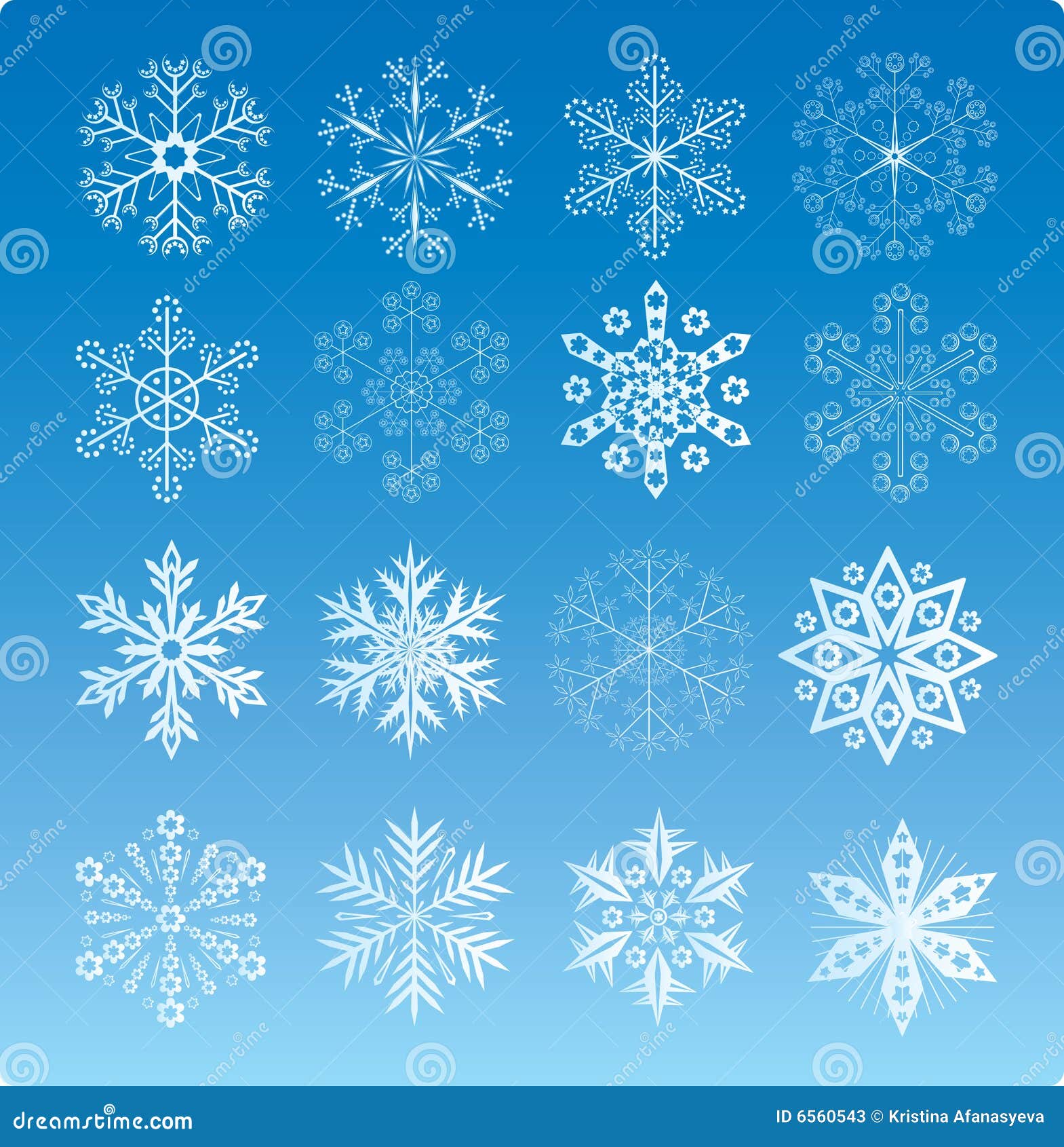 Snowflake Set stock vector. Illustration of element, celebration - 6560543
