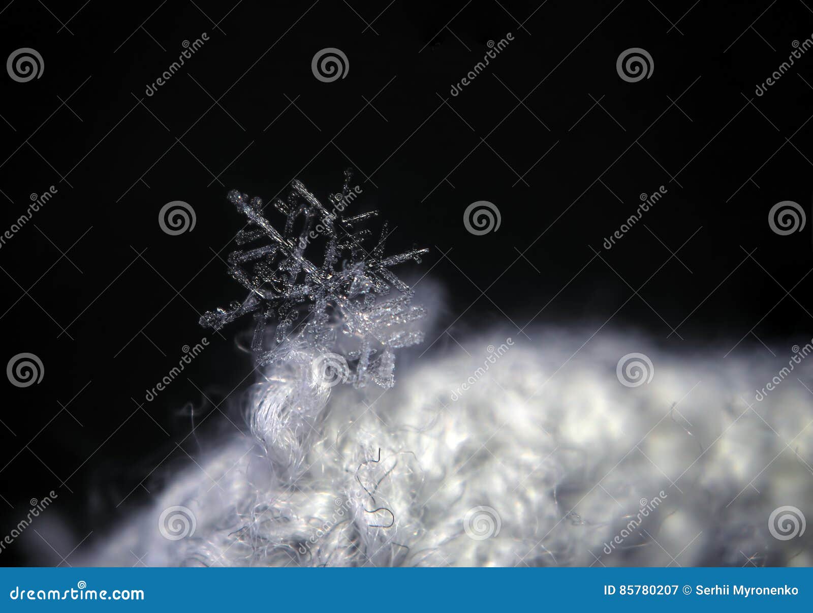 Snowflake Shining at Dark Night Stock Image - Image of snow, dark: 85780207
