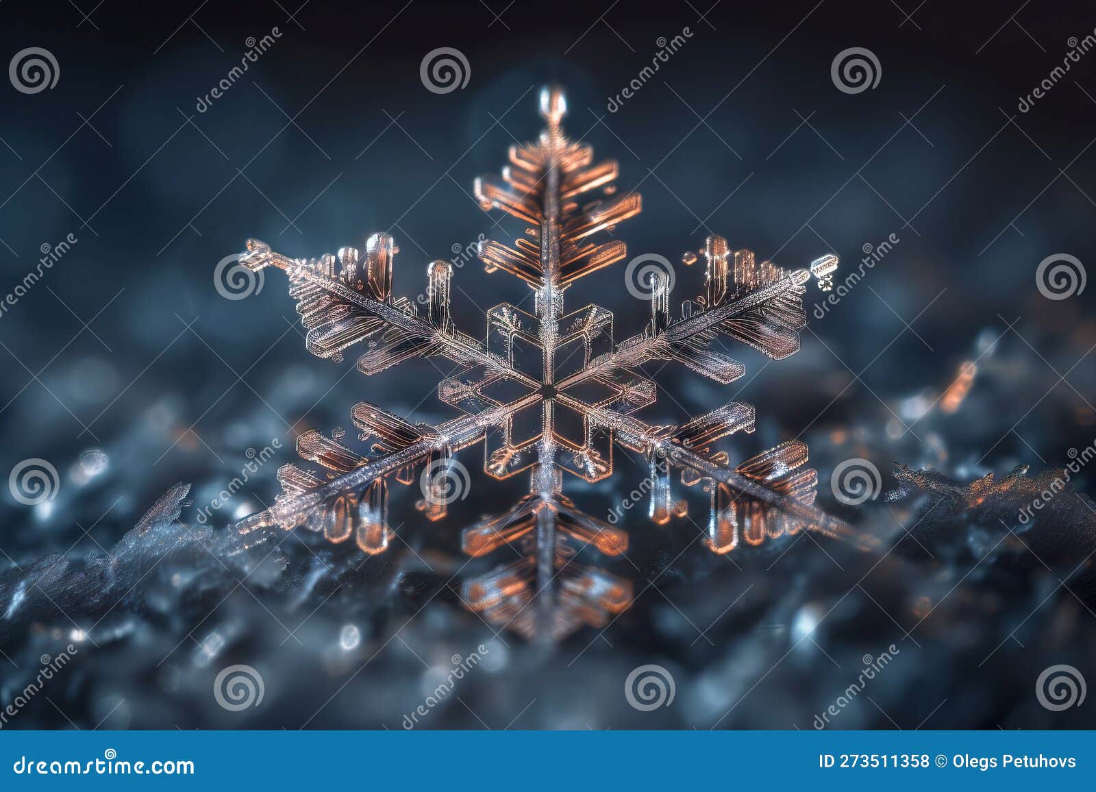 A Snowflake is Shown in the Middle of the Image Stock Illustration ...