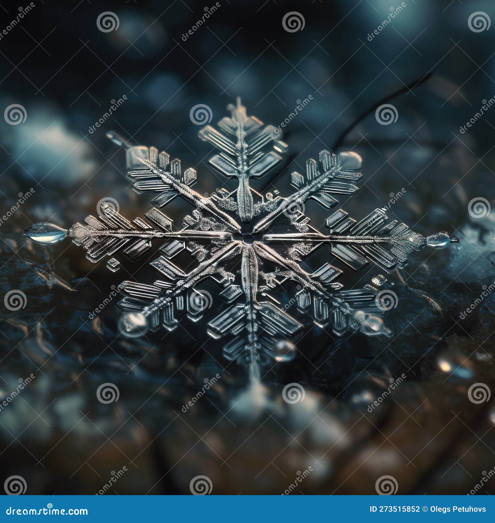 A Snowflake is Shown in the Middle of the Image Stock Illustration ...
