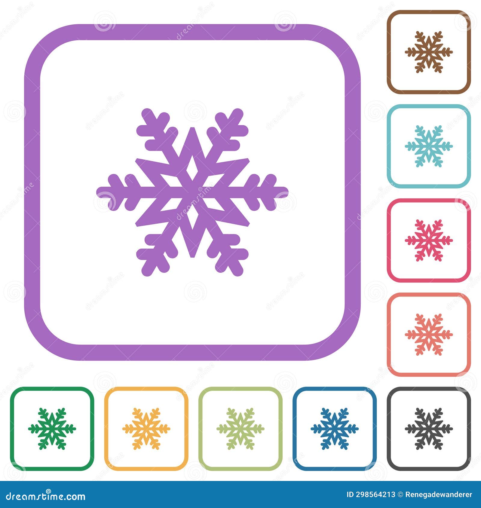 Snowflake Simple Icon. Clipart Image Vector Illustration ...