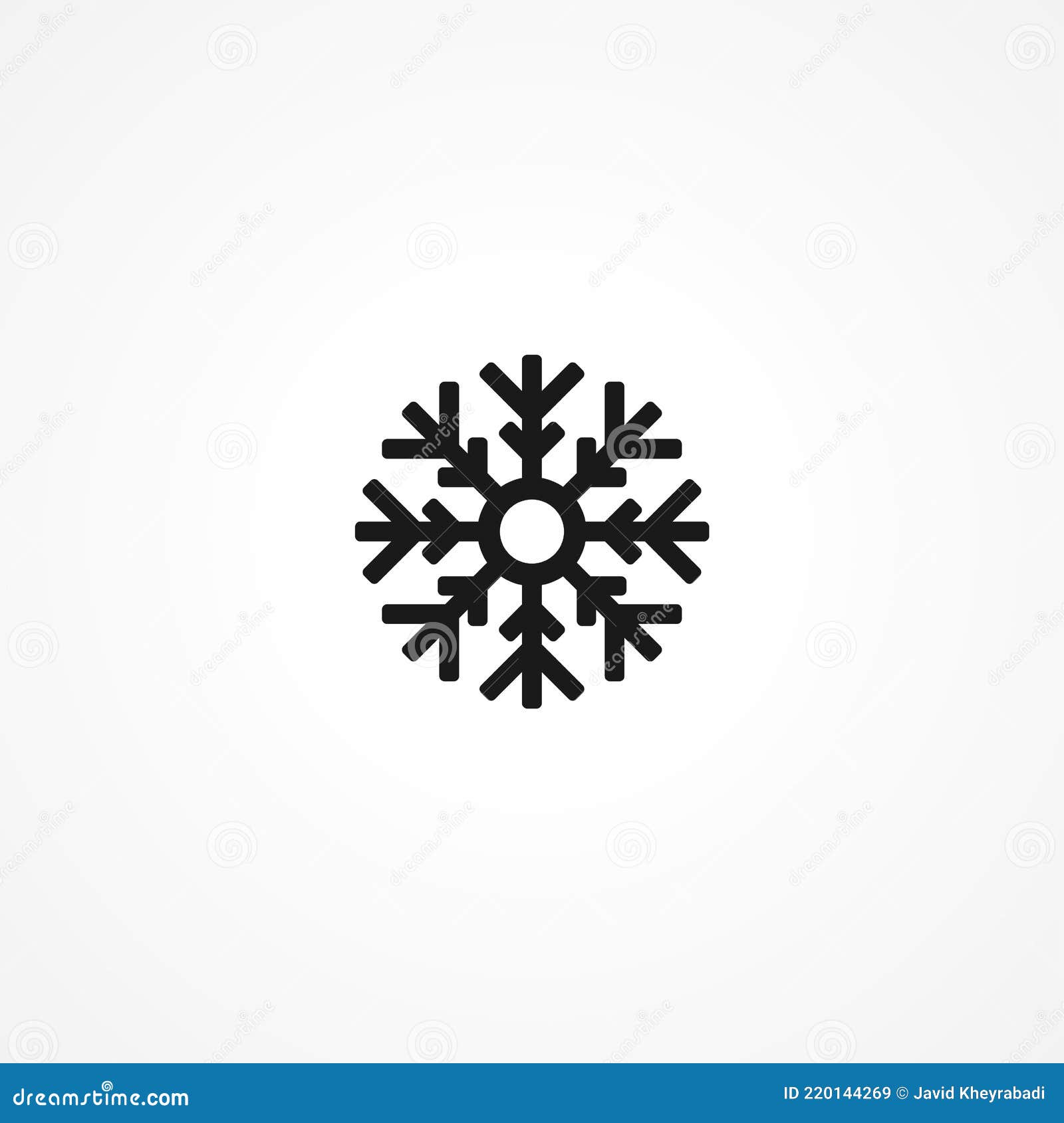 Snowflake Simple Isolated Icon. Snowflake Simple Isolated Vector Icon ...