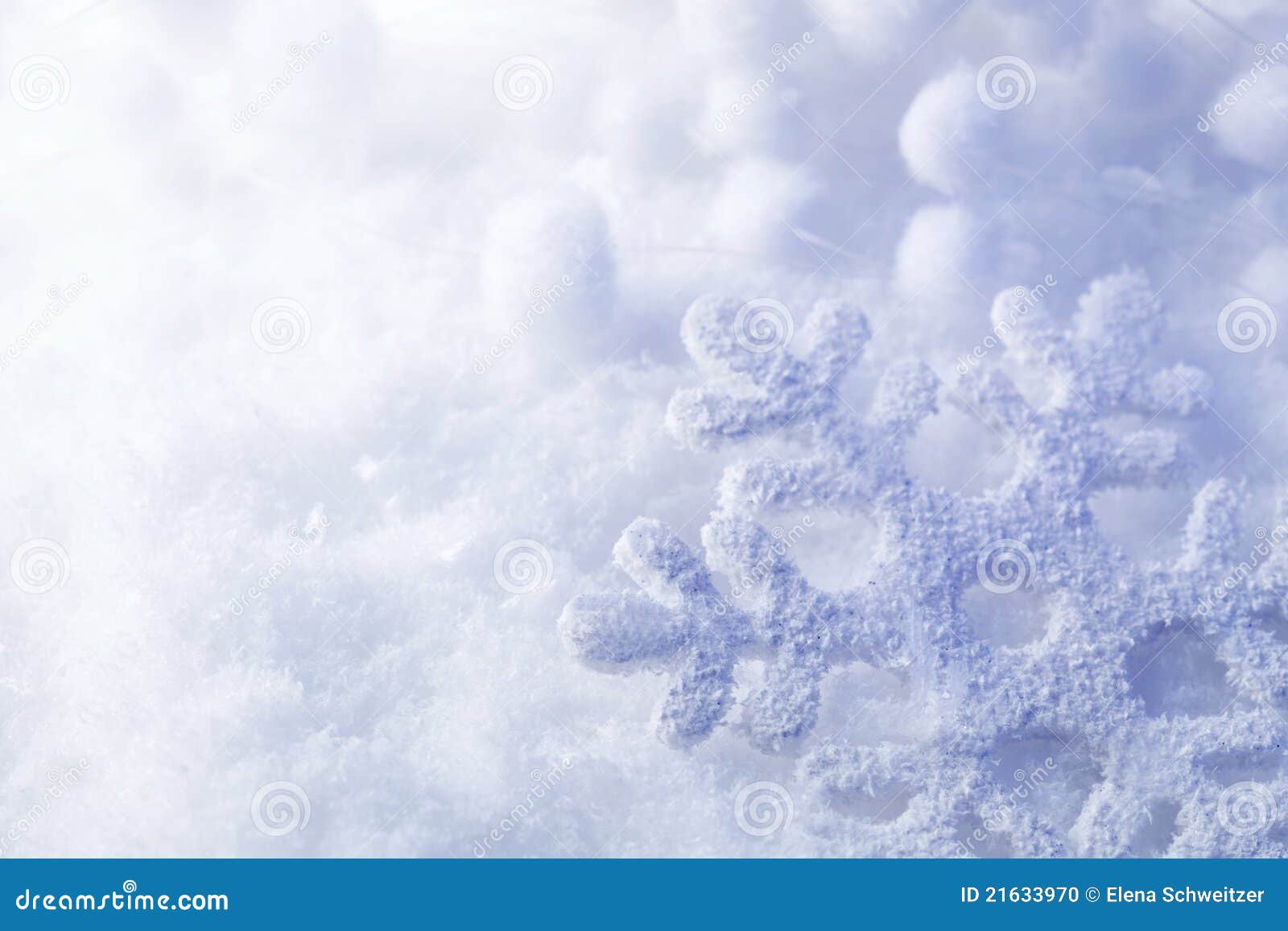 Snowflake in the snow stock photo. Image of holiday, decor - 21633970